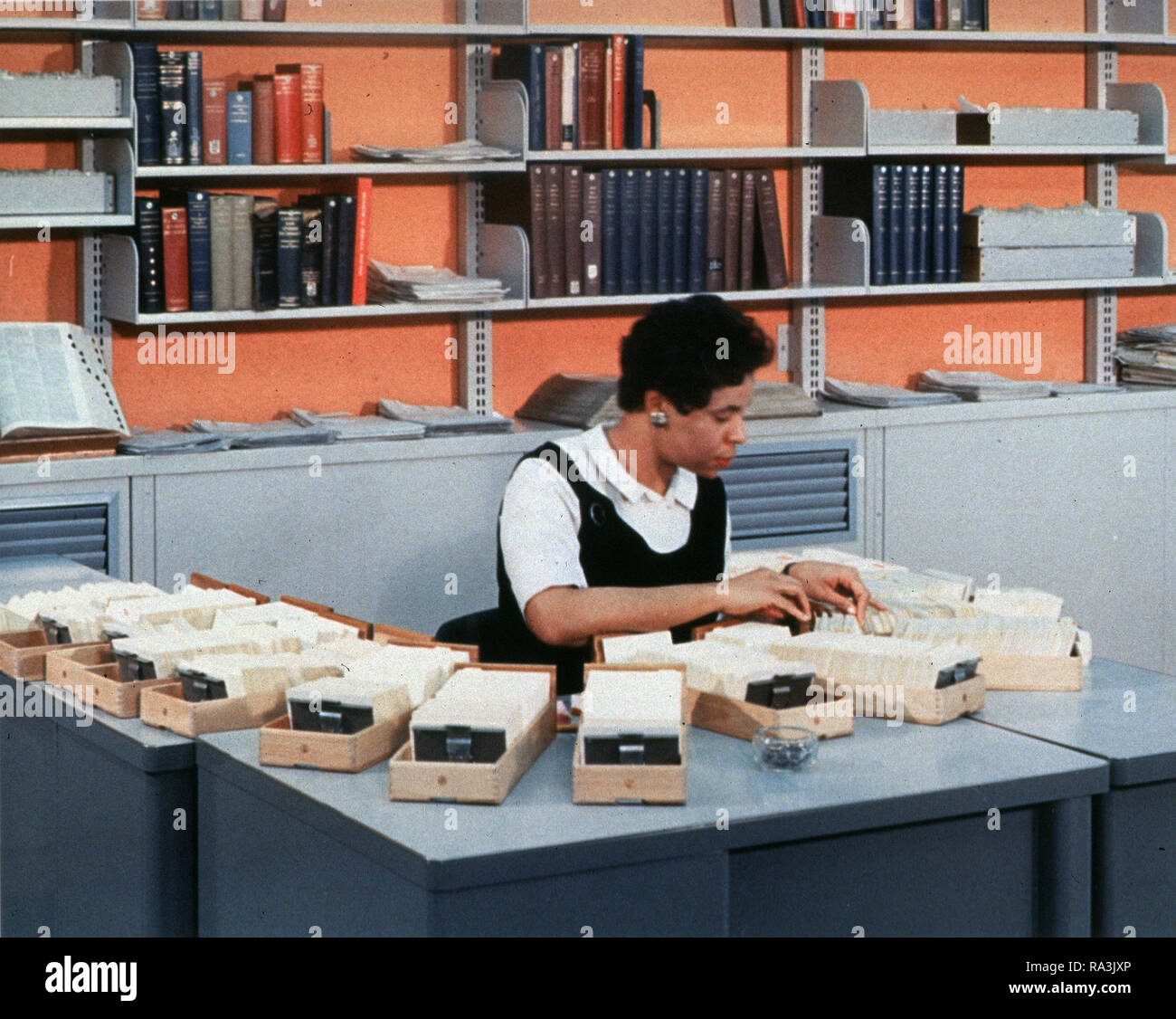 1960s card catalog hi-res stock photography and images - Alamy