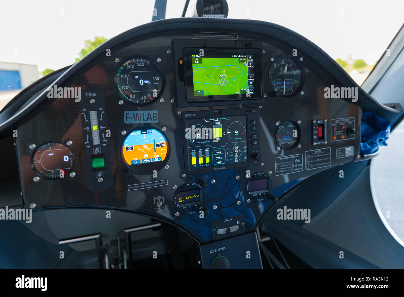 France, Bas-Rhin (67), Haguenau airport, new light airplane electric ...
