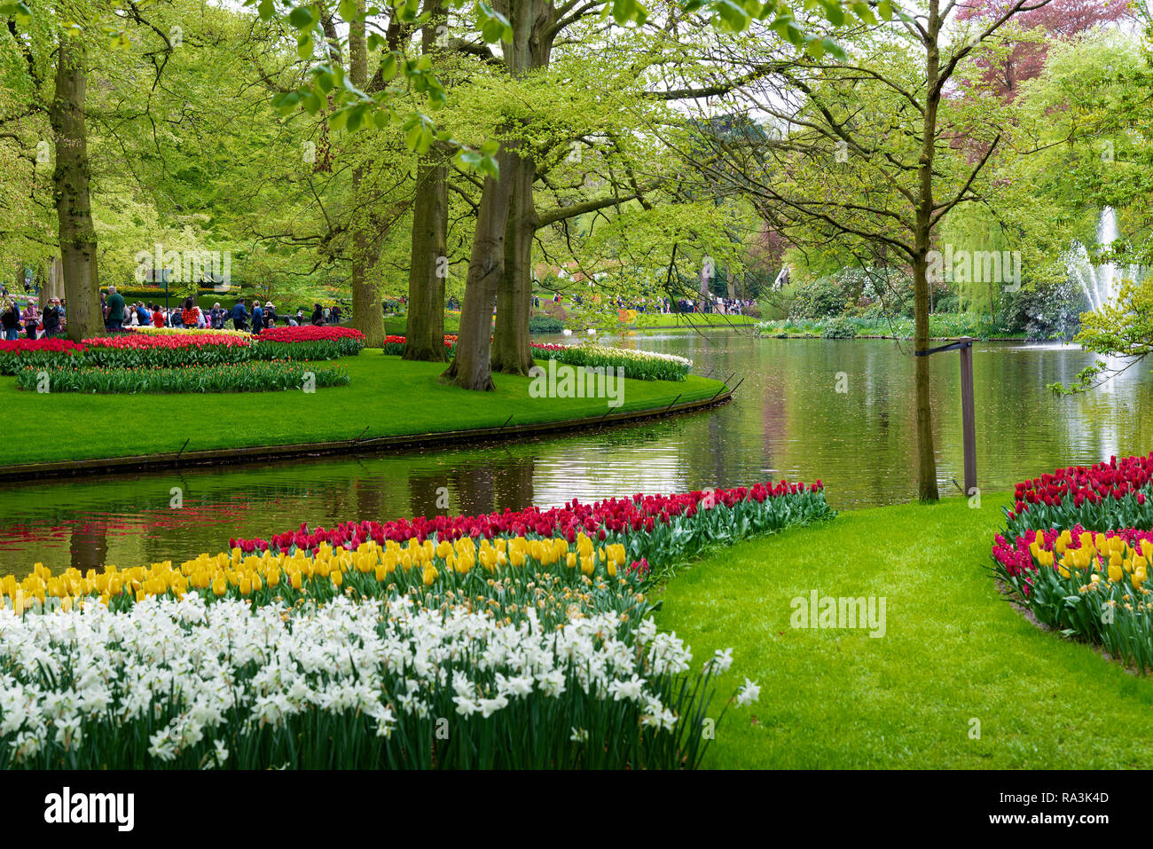Spectacular display of spring flowering bulbs at the world's largest ...