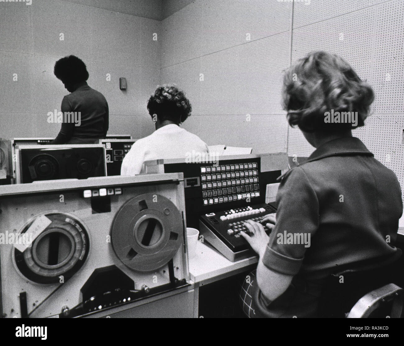 Data entry for the Bibliographic Services Division ca. 1960s Stock ...