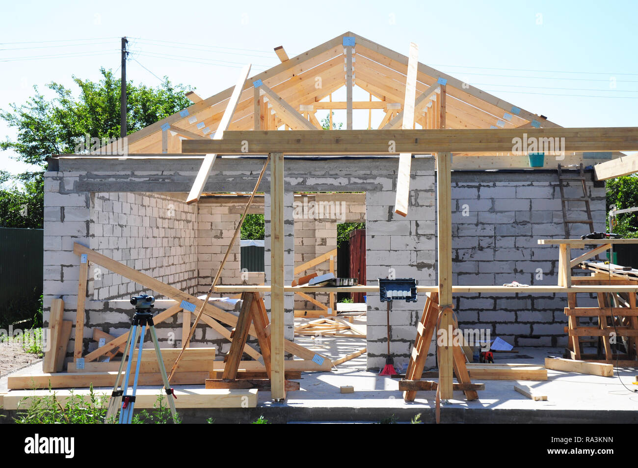 Concrete block foundation hi-res stock photography and images - Alamy