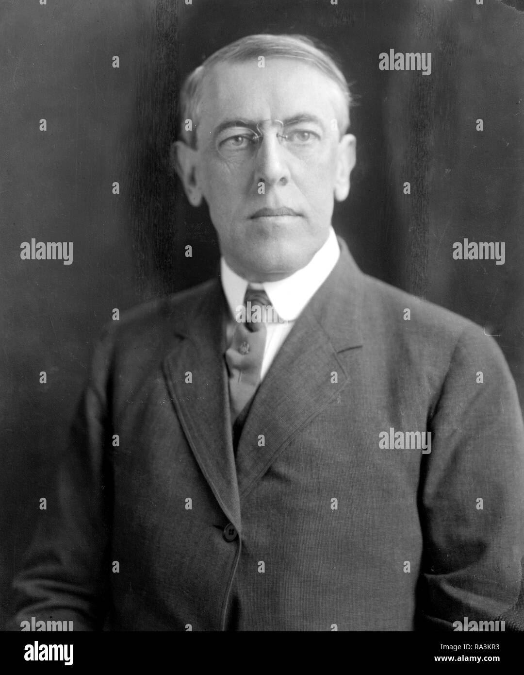 Woodrow Wilson portrait ca. early 1900s Stock Photo - Alamy