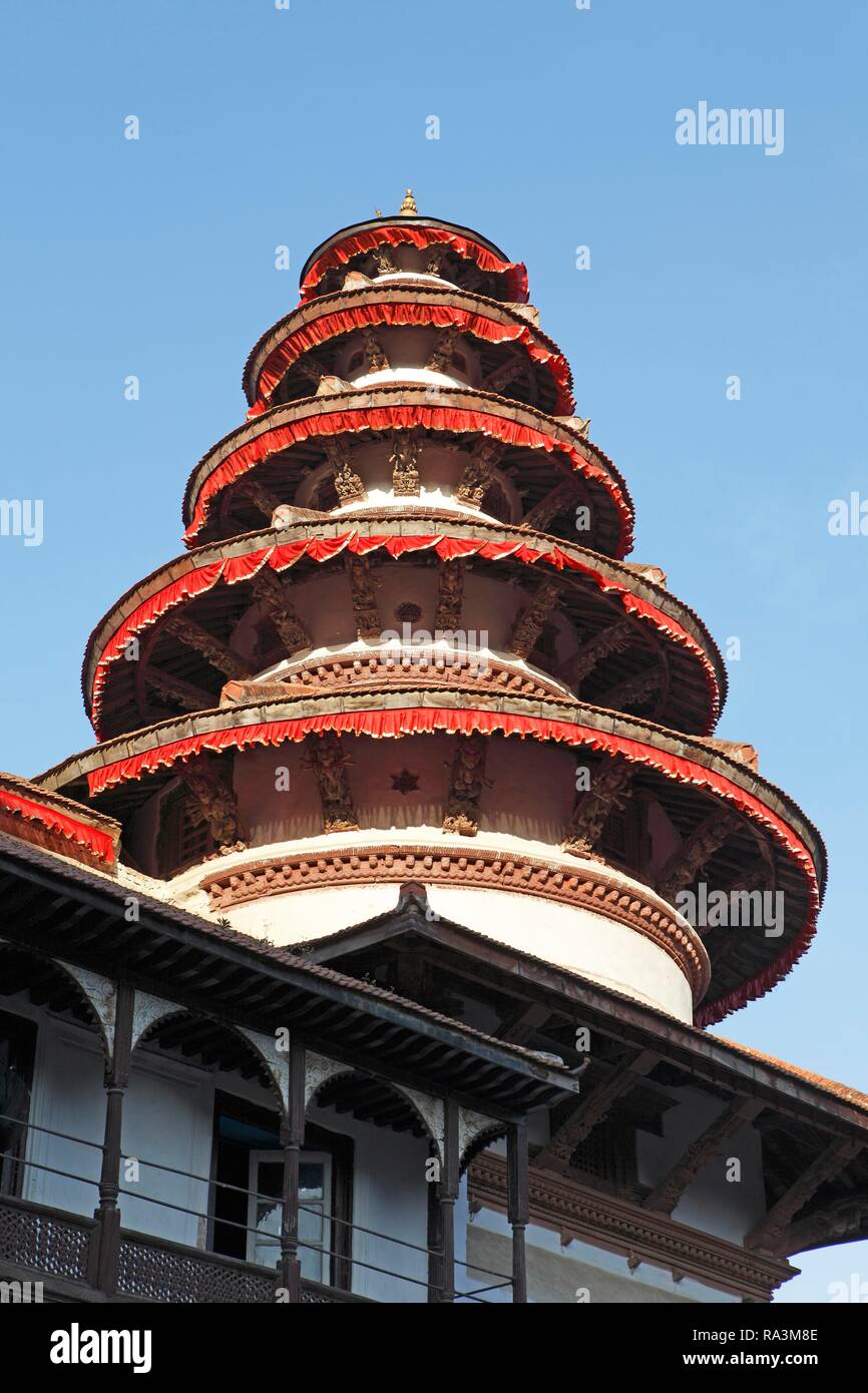 Pagoda in the Royal Palace Hanuman Dhoka, Durbar Square, Old Town ...