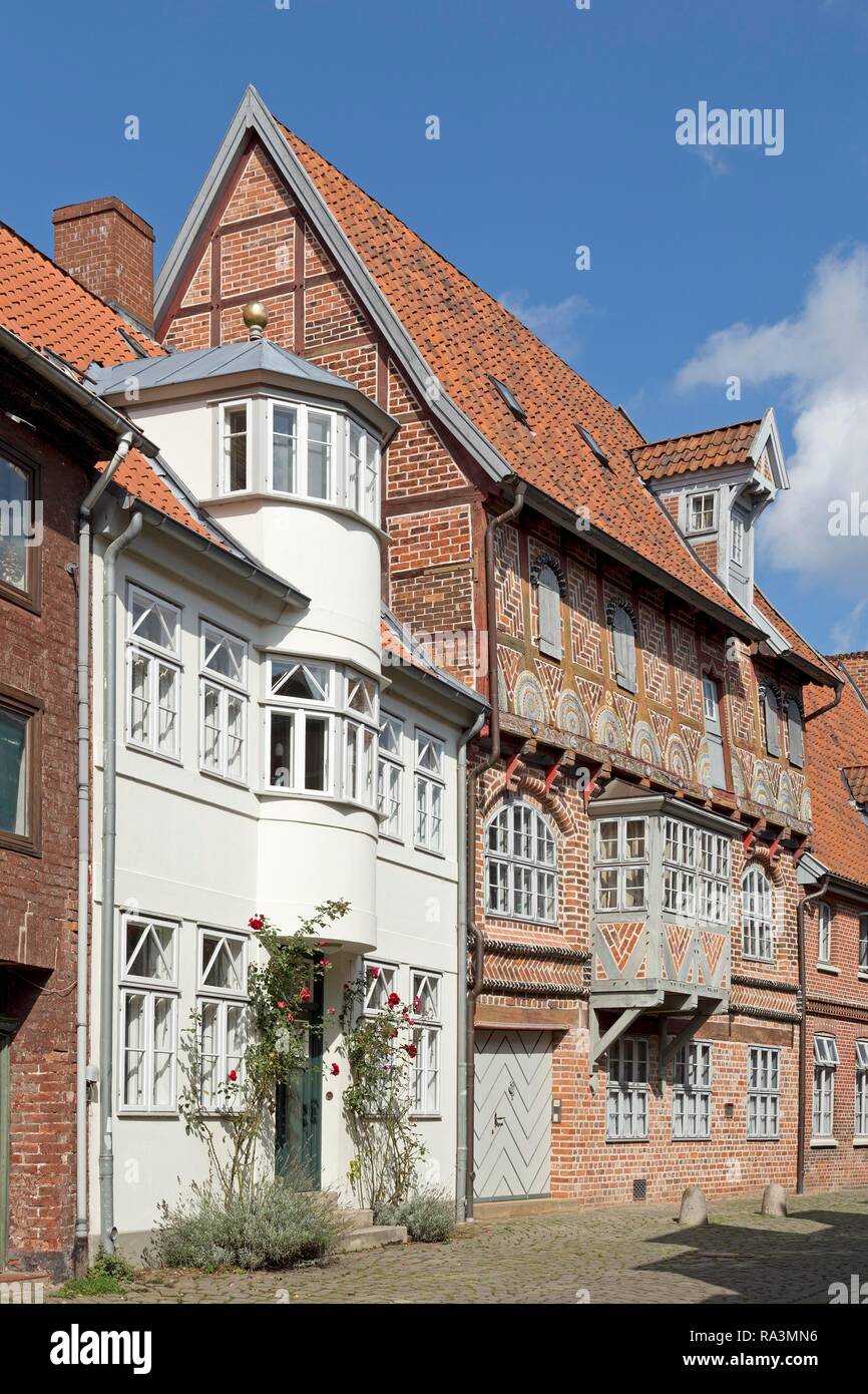 Old half-timbered house, Obere Ohlingerstraße, Old Town, Lüneburg ...