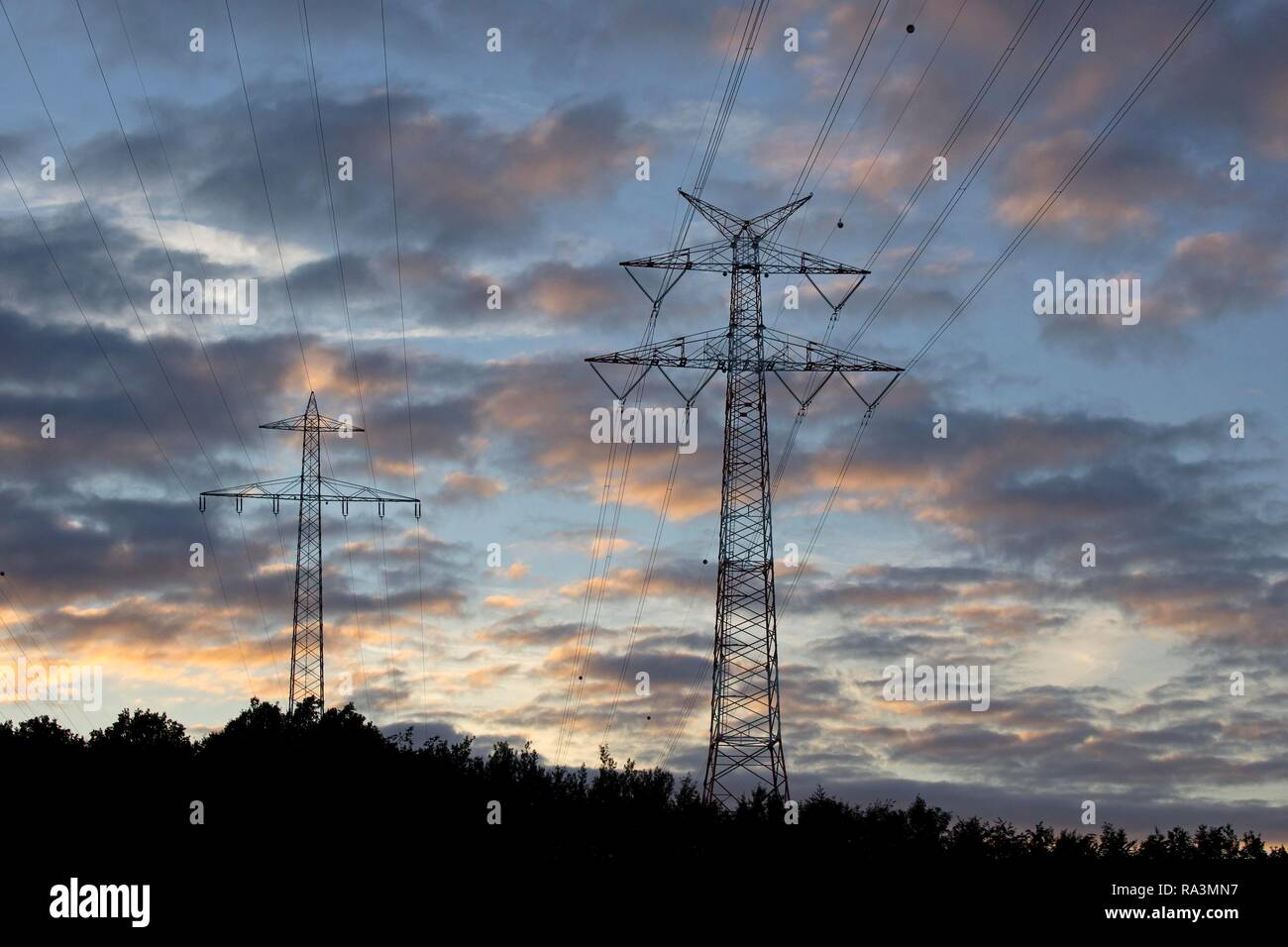 High voltage poles hi-res stock photography and images - Alamy