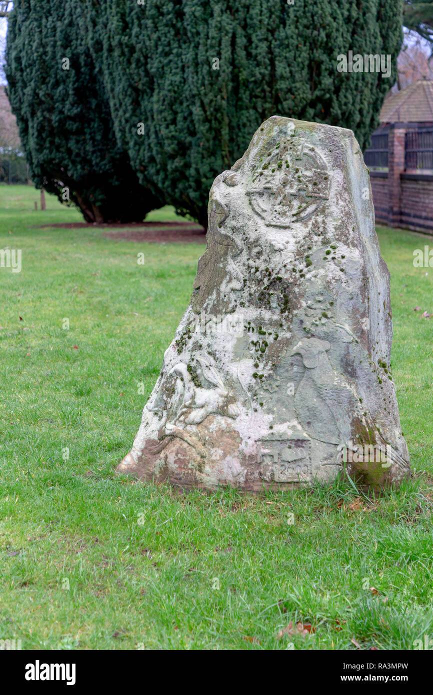 The Millenium Stone in the grounds of The Chapel of the Blessed Virgin ...