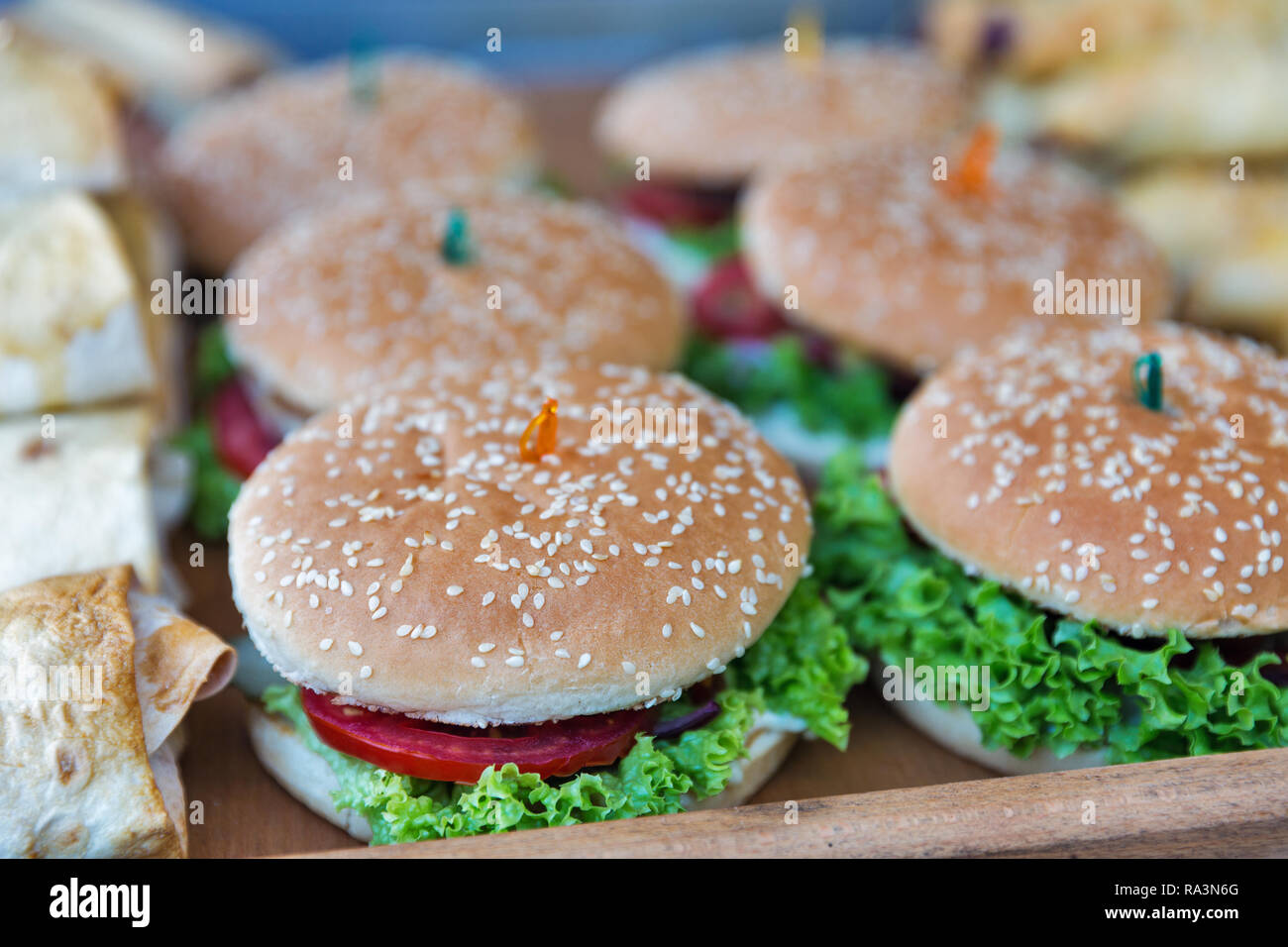 Closeup burger hi-res stock photography and images - Alamy