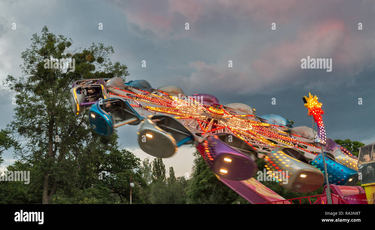 Luna park fun fair merry hi-res stock photography and images - Alamy