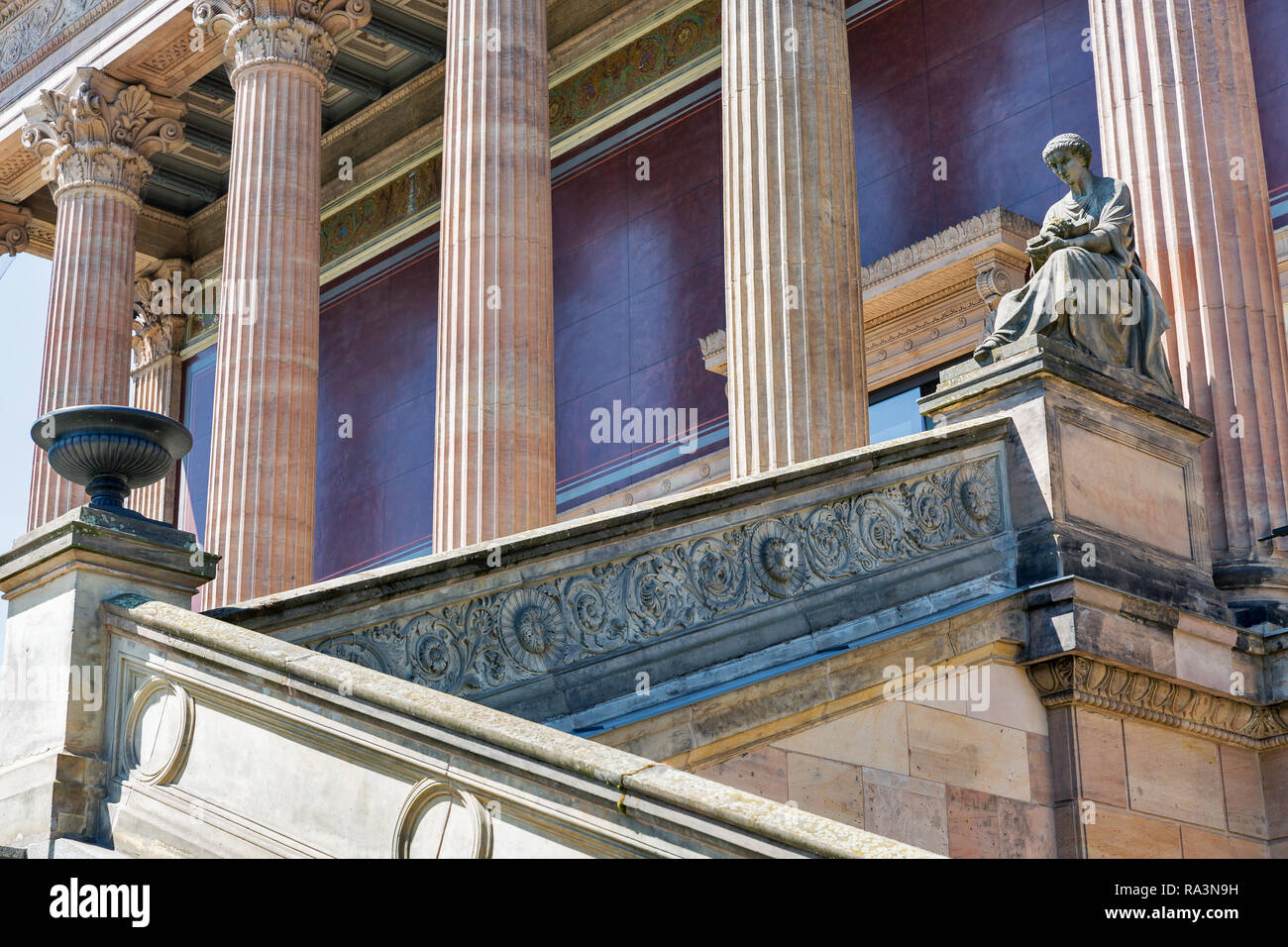 Old National Gallery building exterior in Berlin, Germany Stock Photo ...