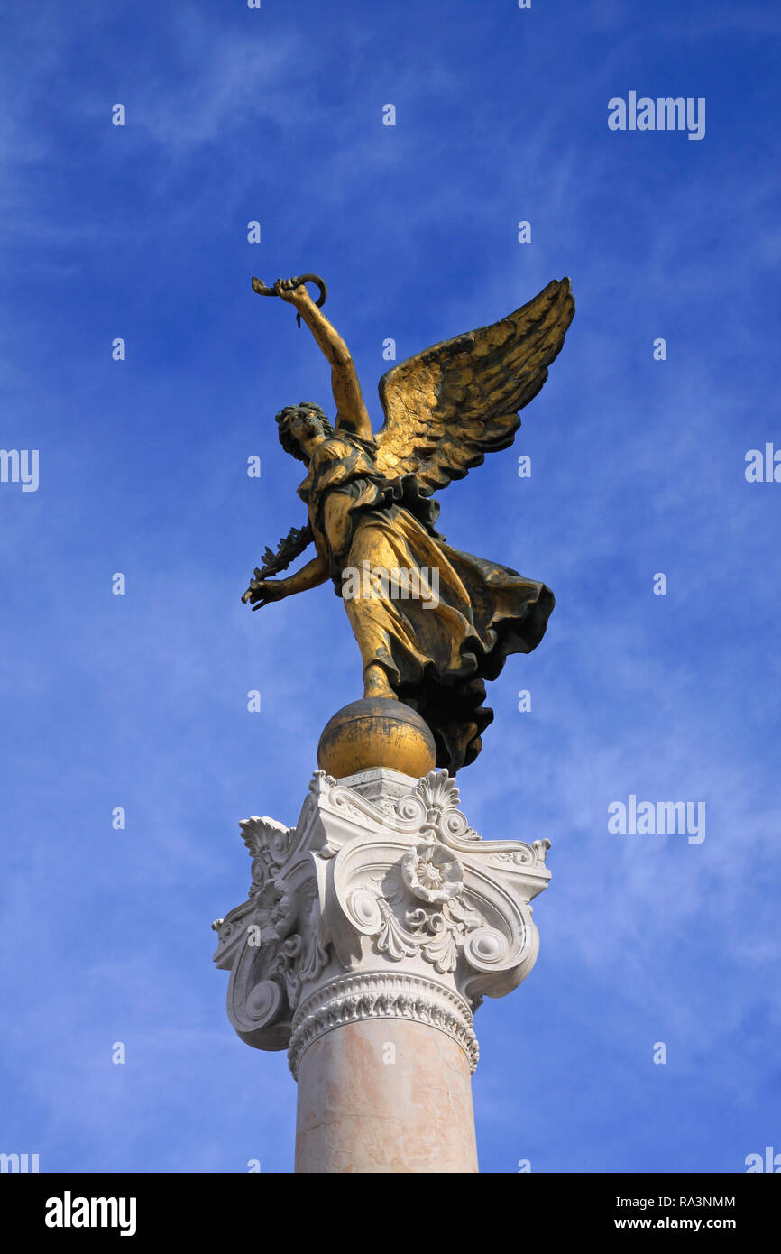 ROME, ITALY - OCTOBER 25: Winged Victory statue in Rome on OCTOBER 25 ...