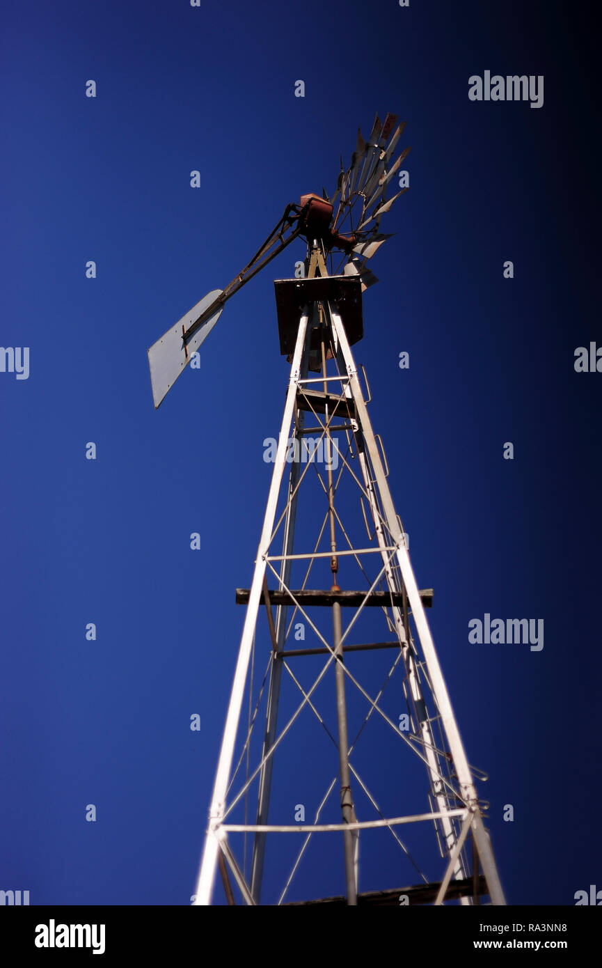 MERIDA, YUC/MEXICO - NOV 17, 2013: A windpump, a type of windmill, to ...
