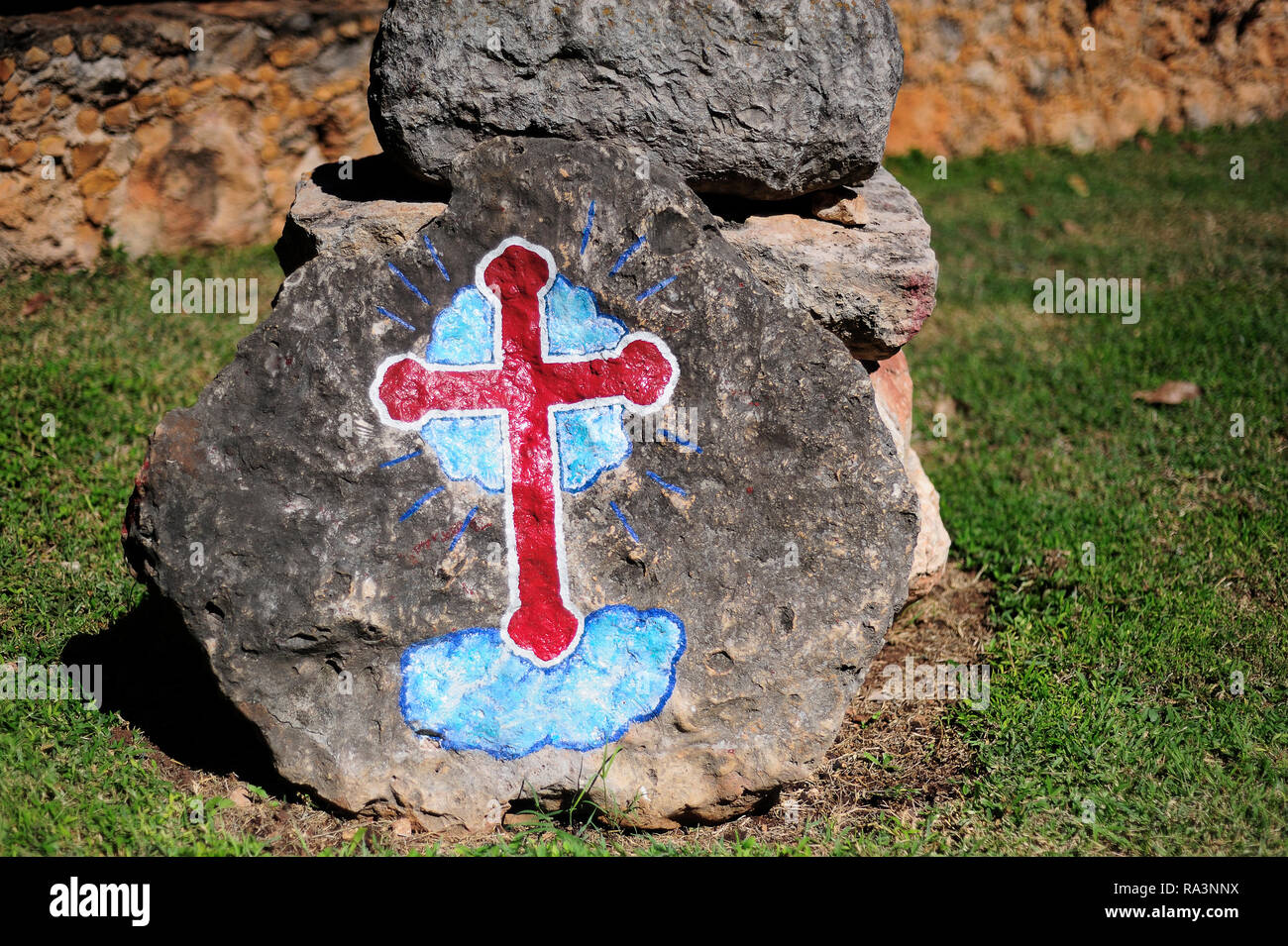 Cross rock symbol hi-res stock photography and images - Alamy