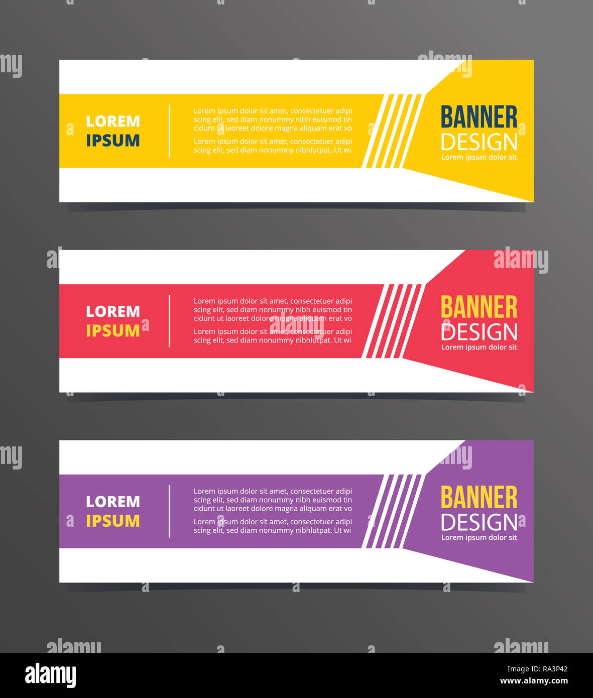 shapes dotted angle on right style banner template design with ...