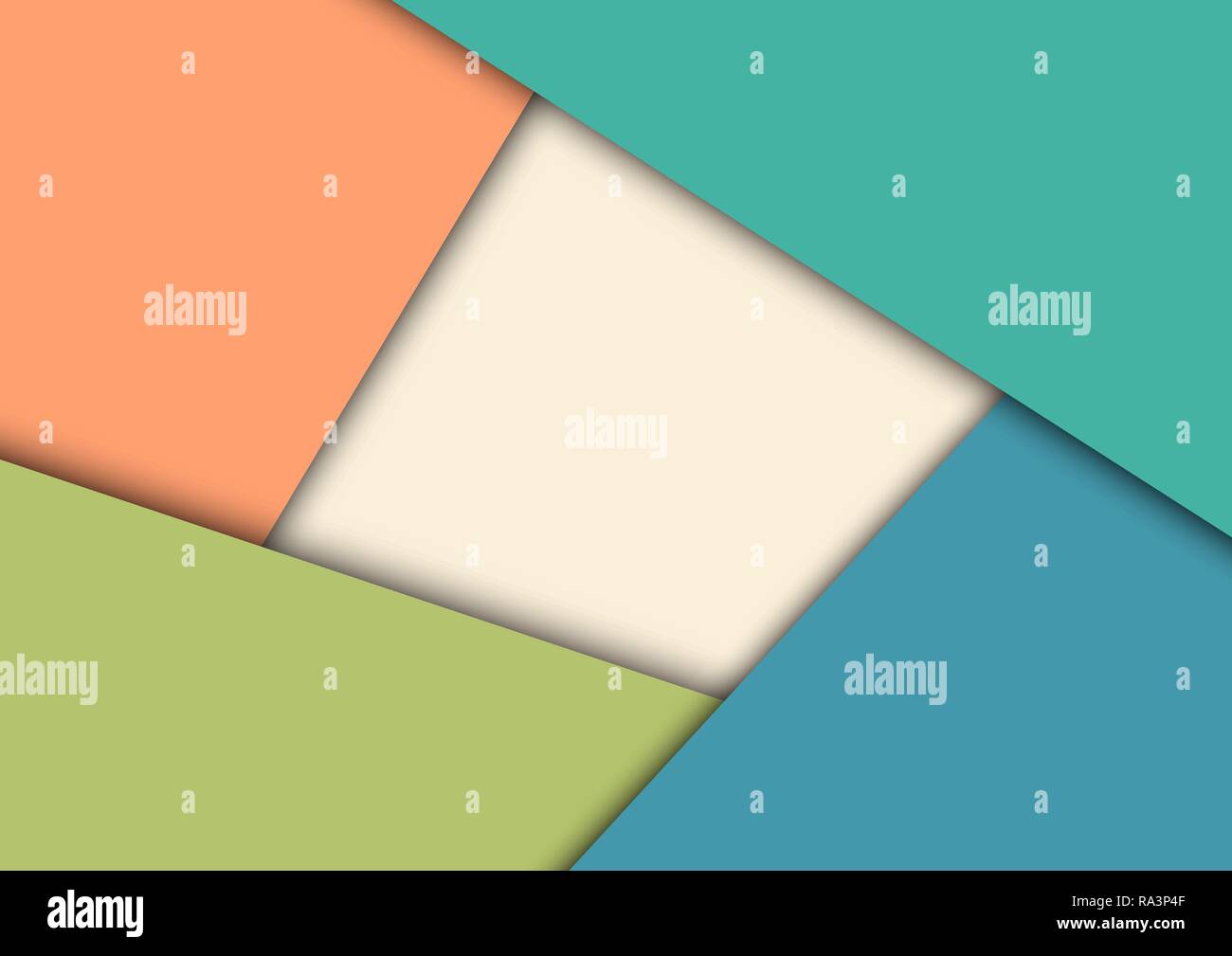 Colorful Overlap Layer For Text And Background Design Stock Vector