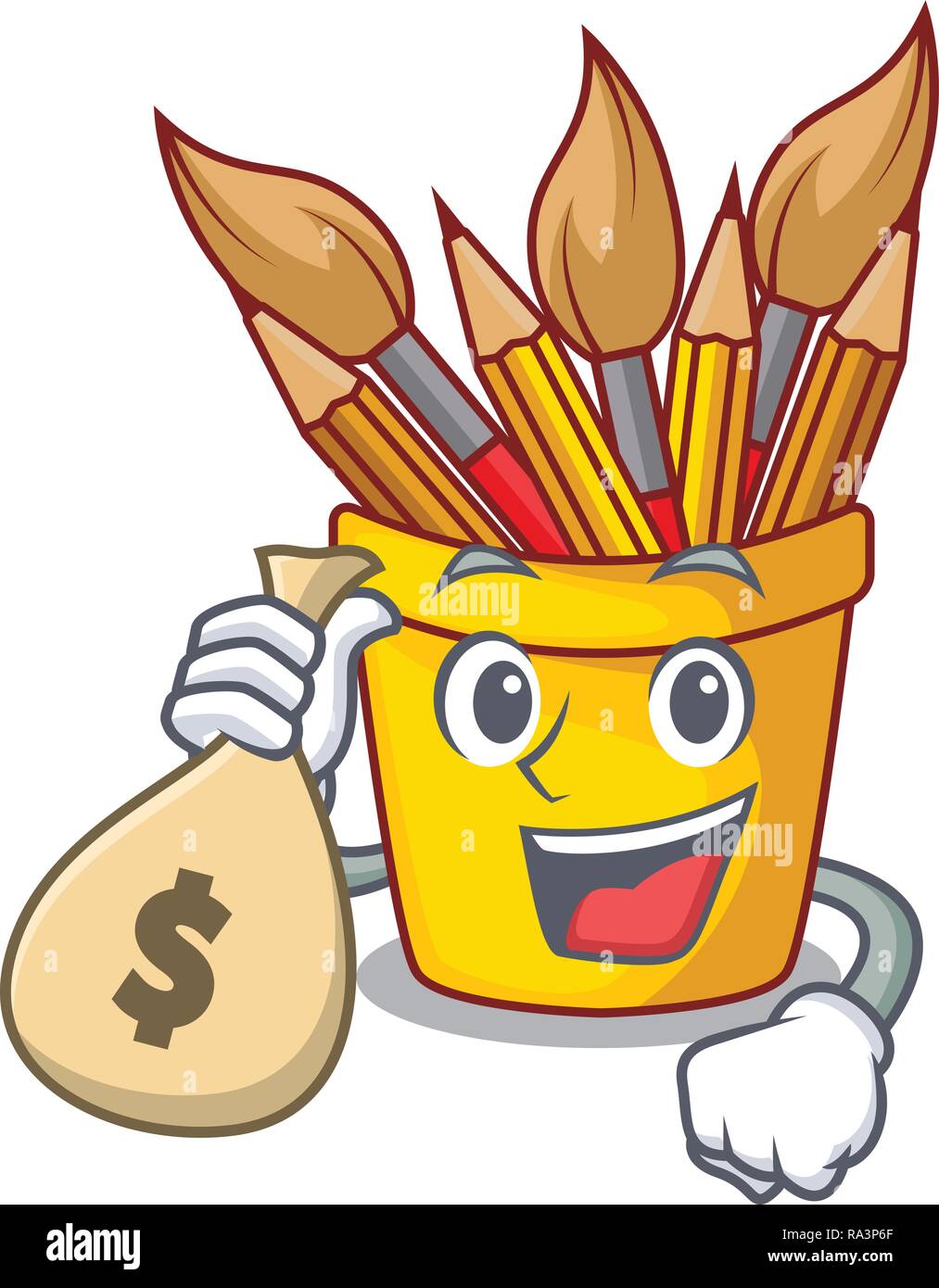 Gold pen holder Stock Vector Images - Alamy