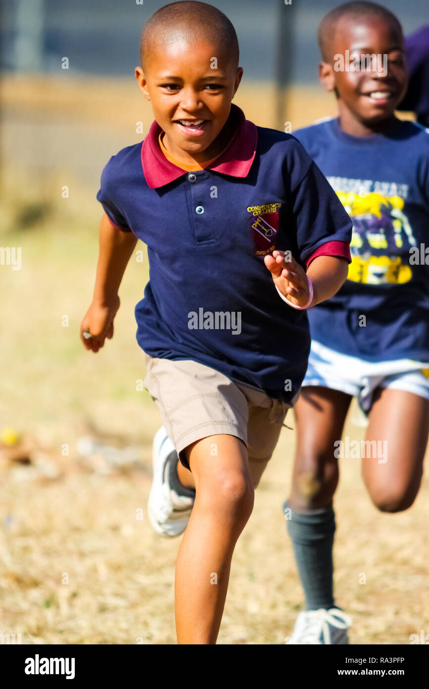 Pretoria, South Africa - August 26 2009: Diverse African Primary School ...