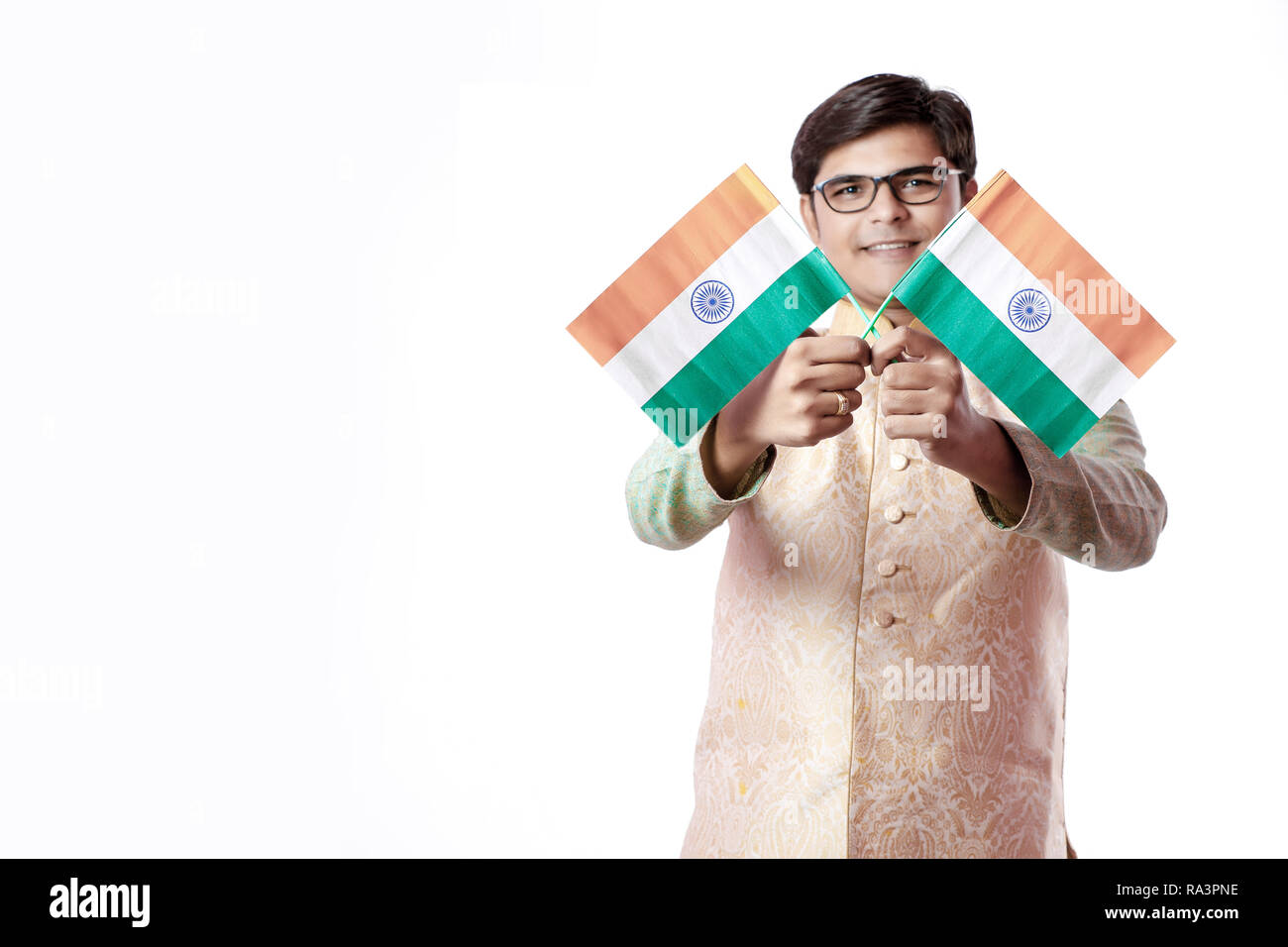Indian republic day flag Cut Out Stock Images & Pictures - Alamy