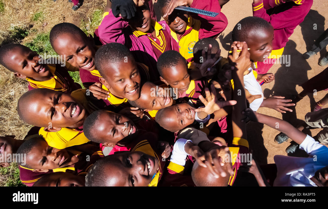 Polokwane, South Africa - April 28 2009: African Primary School ...