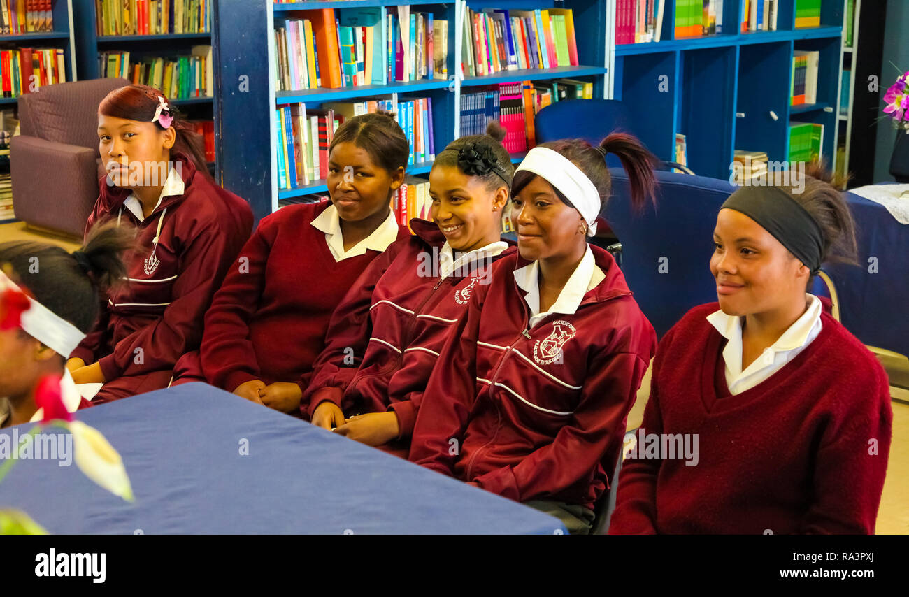 Cape Town, South Africa - December 7 2011: African High School Children ...
