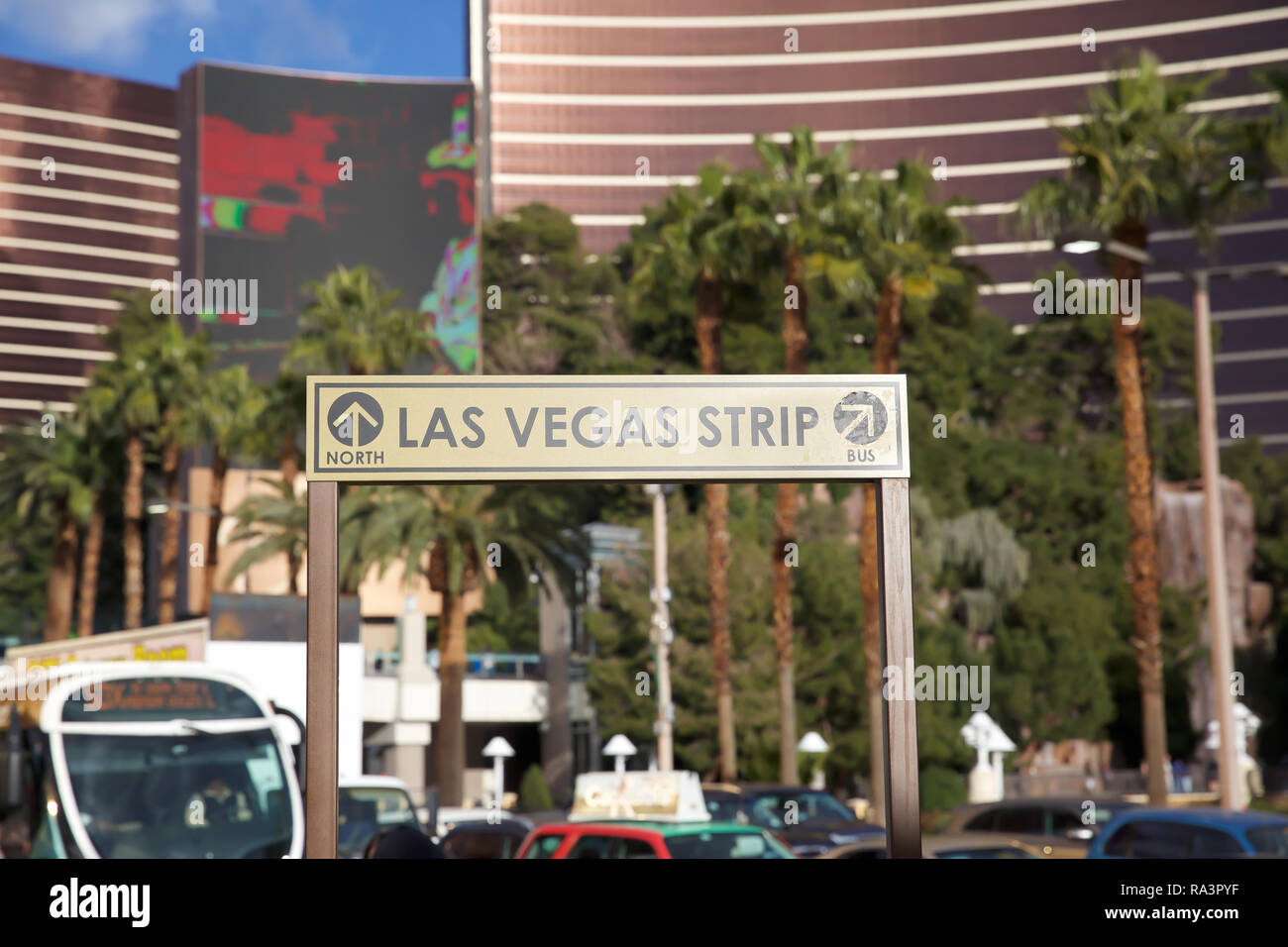 Las Vegas Strip sign in Las Vegas,Nevada,USA Stock Photo - Alamy