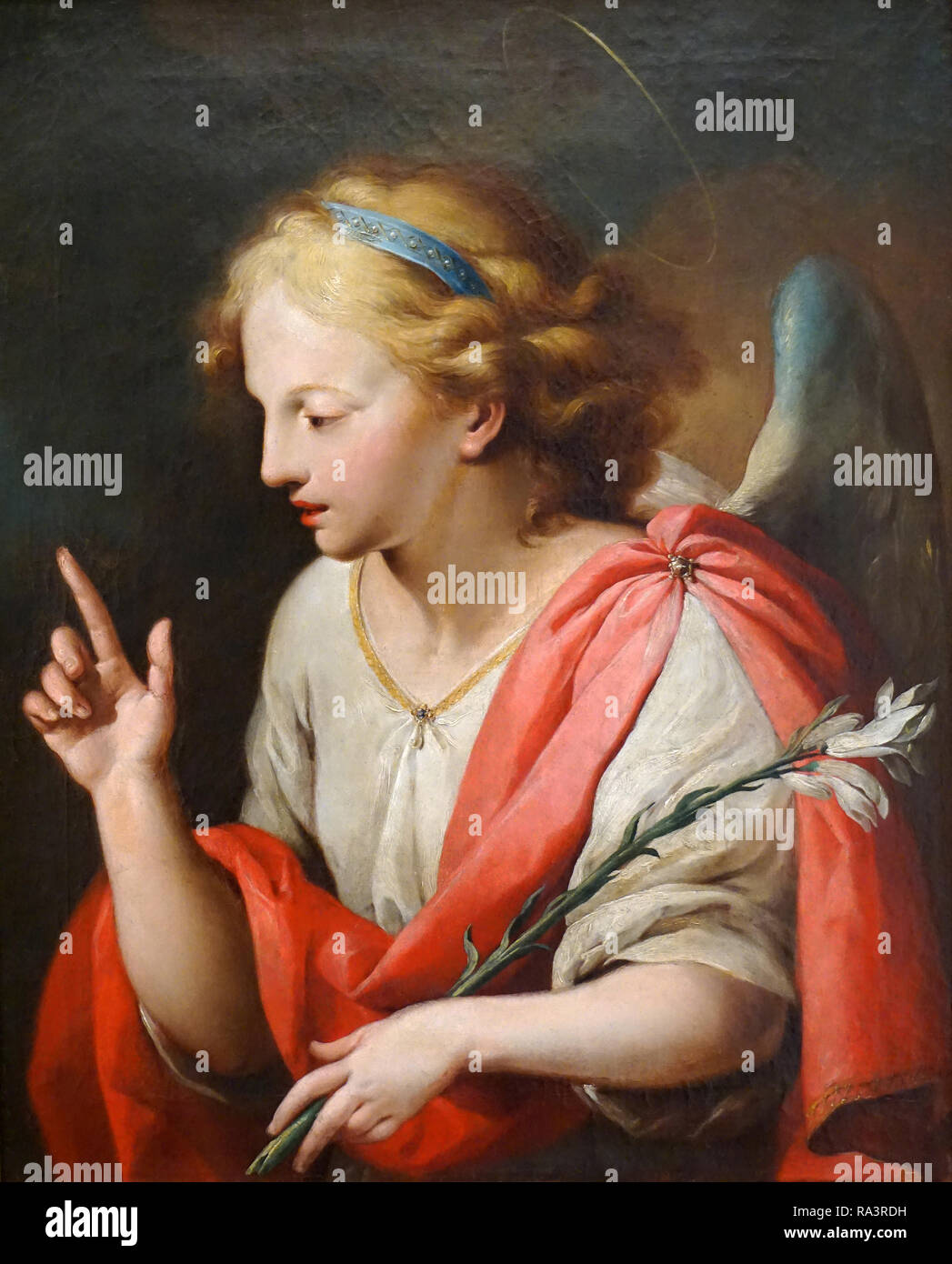 Arcangel San Gabriel by the artist José Camarón Bonanat 1731-1803 Stock ...