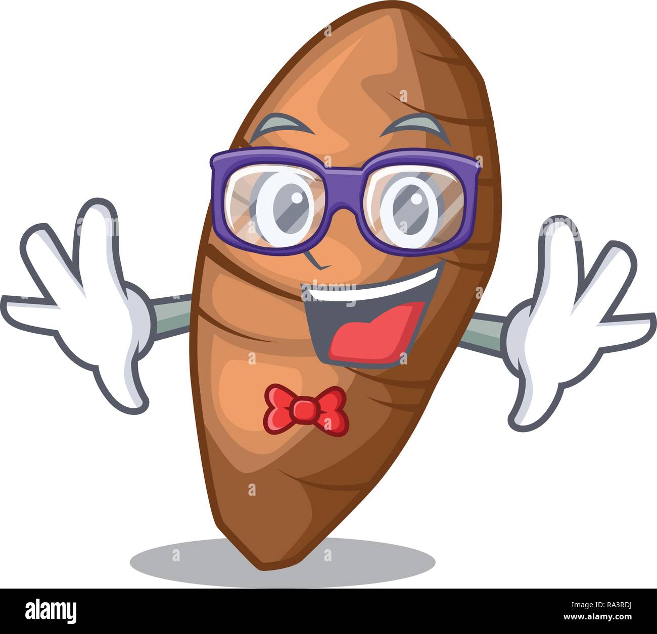 Geek taro above character board the wooden Stock Vector Image & Art - Alamy