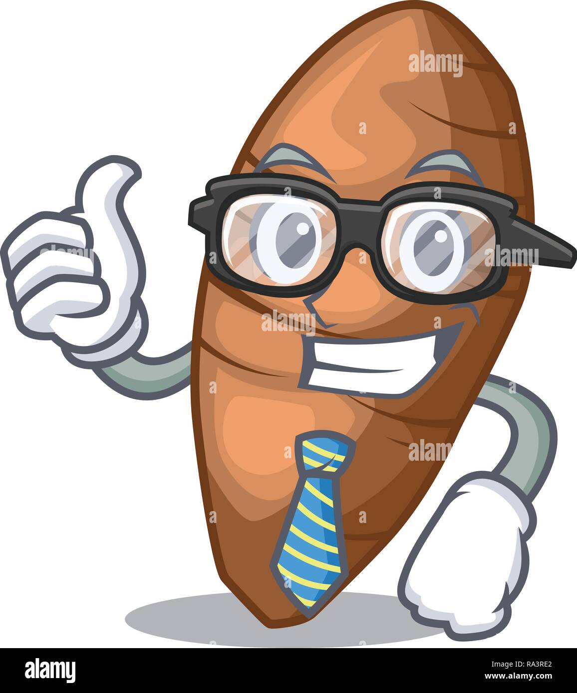 Businessman taro above character board the wooden Stock Vector Image ...