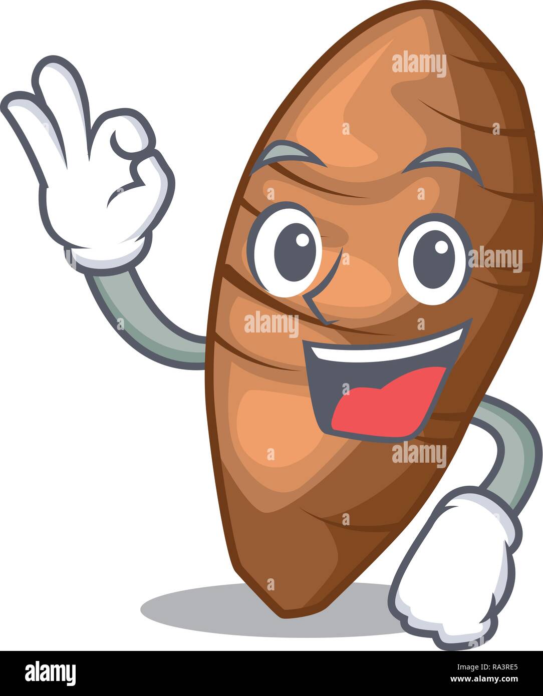 Okay taro above character board the wooden Stock Vector Image & Art - Alamy