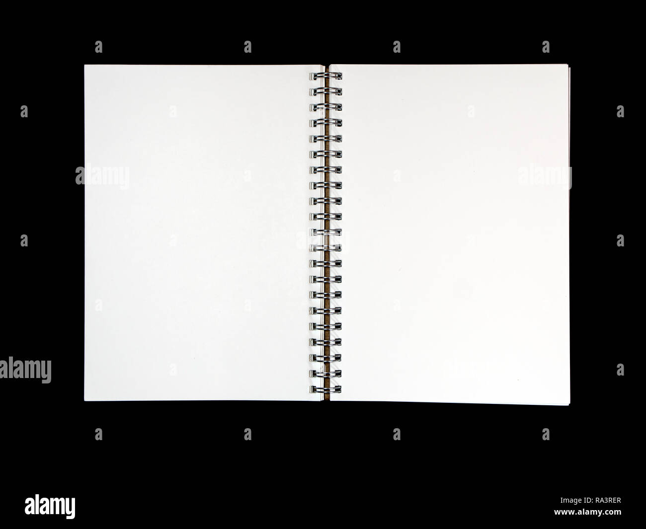 Blank page white paper of Note Book Stock Photo - Alamy