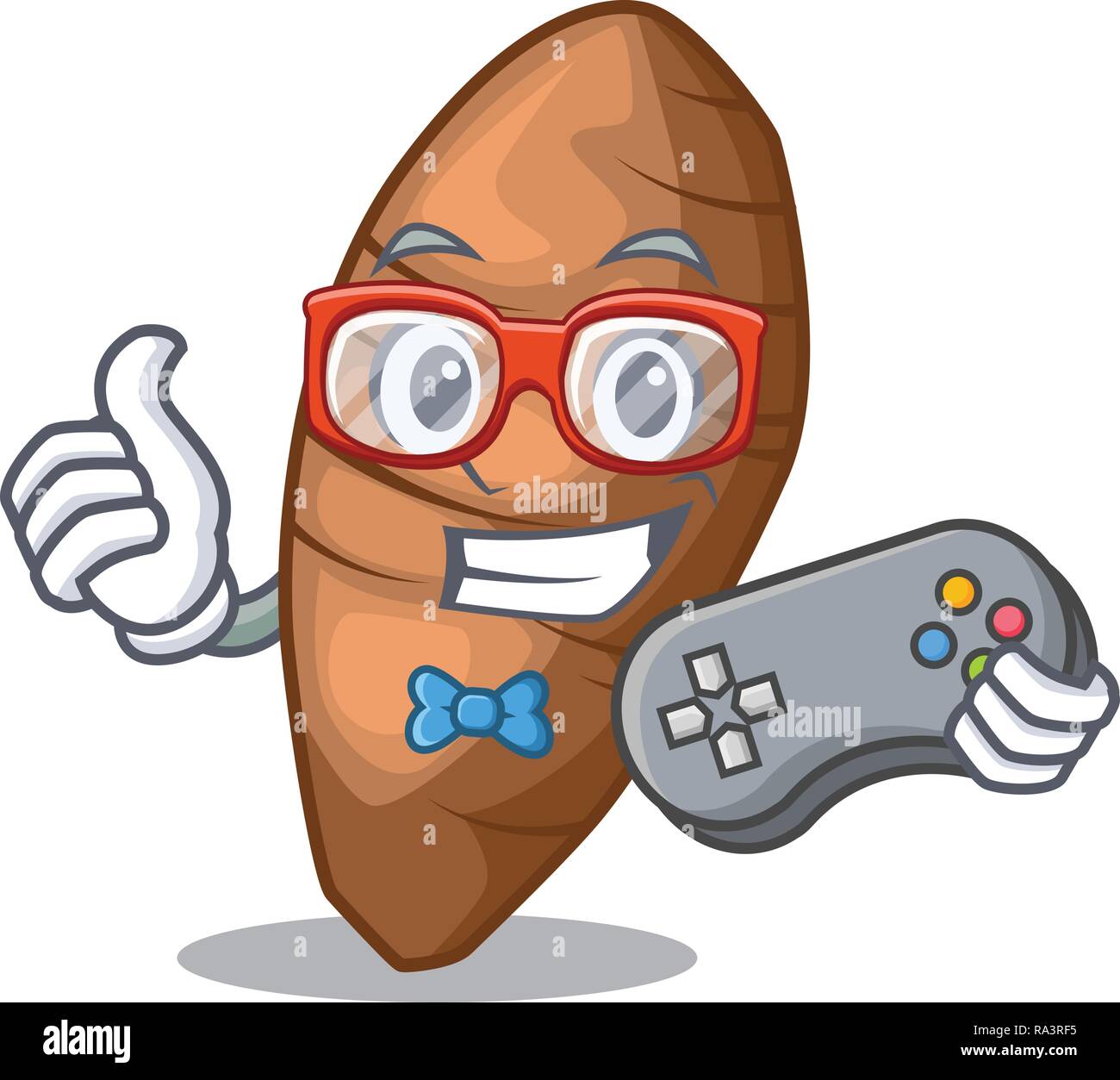 Gamer taro tuber isolated in the mascot Stock Vector Image & Art - Alamy