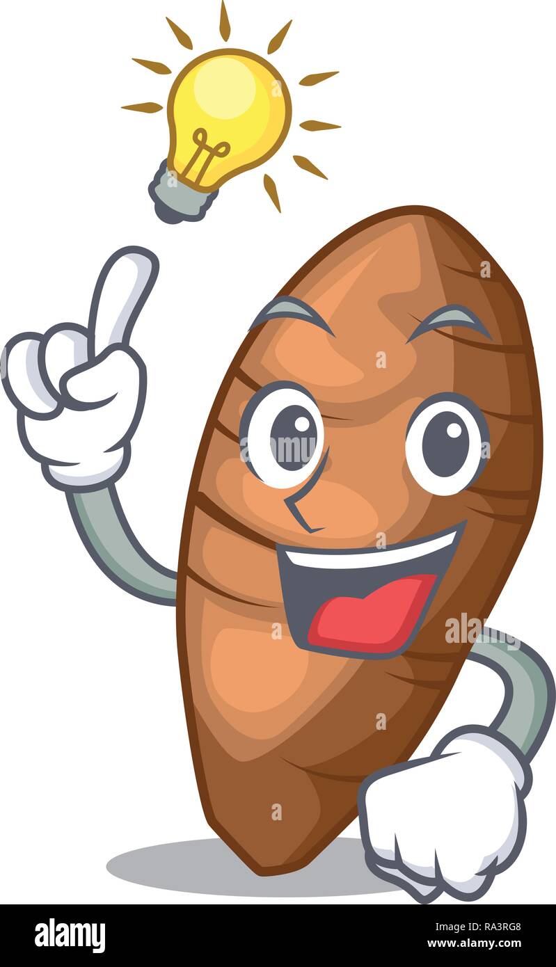 Have an idea sliced taro on shape cartoon funny Stock Vector Image ...