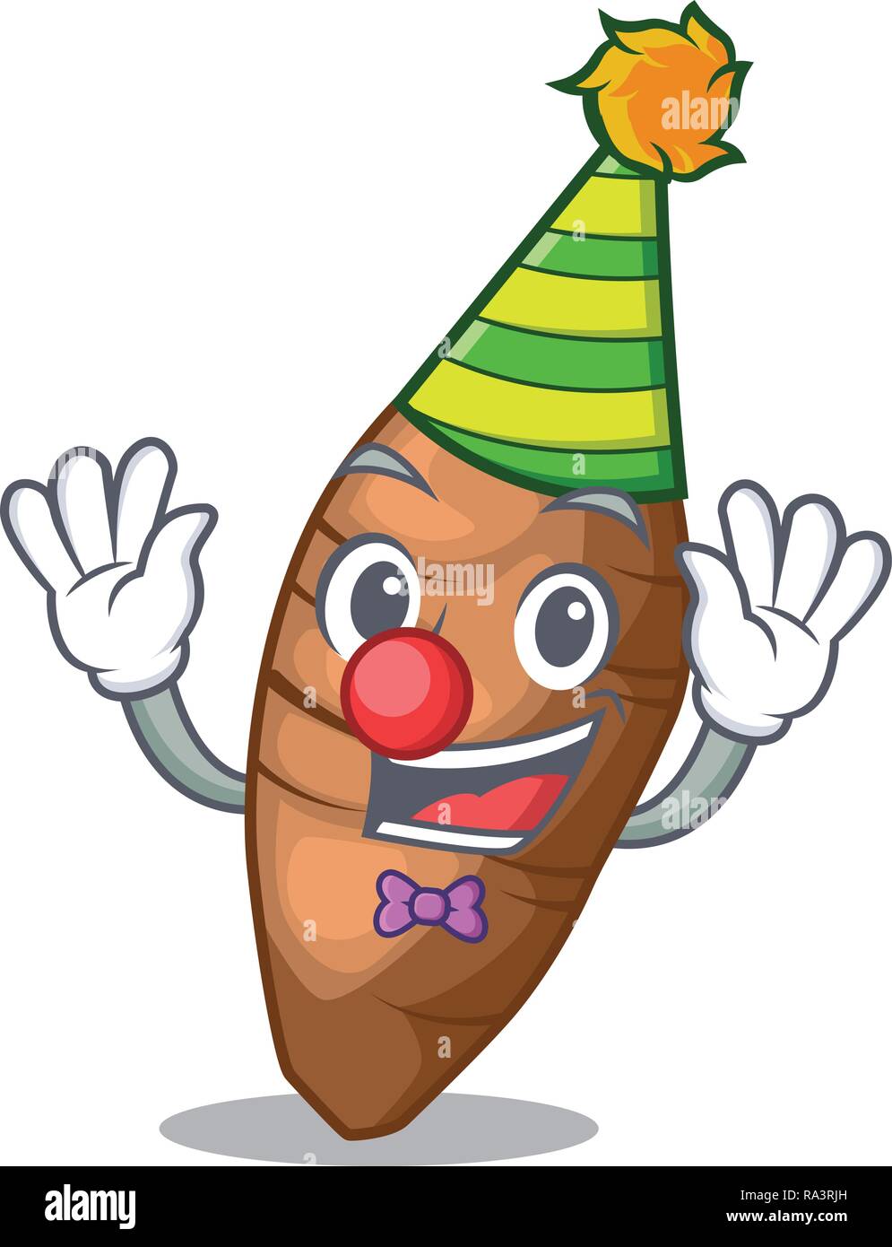 Clown sliced taro on shape cartoon funny Stock Vector Image & Art - Alamy