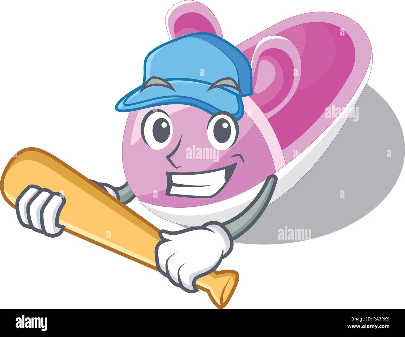 Playing baseball shoes baby in the shape cartoon Stock Vector Image ...