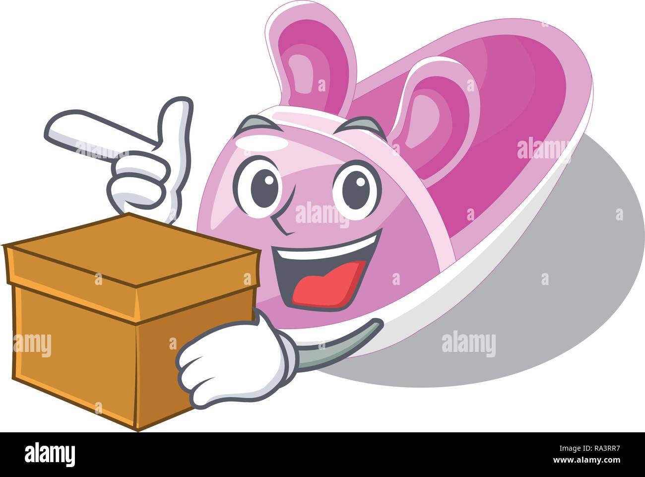 With box shoes baby above the character rak Stock Vector Image & Art ...