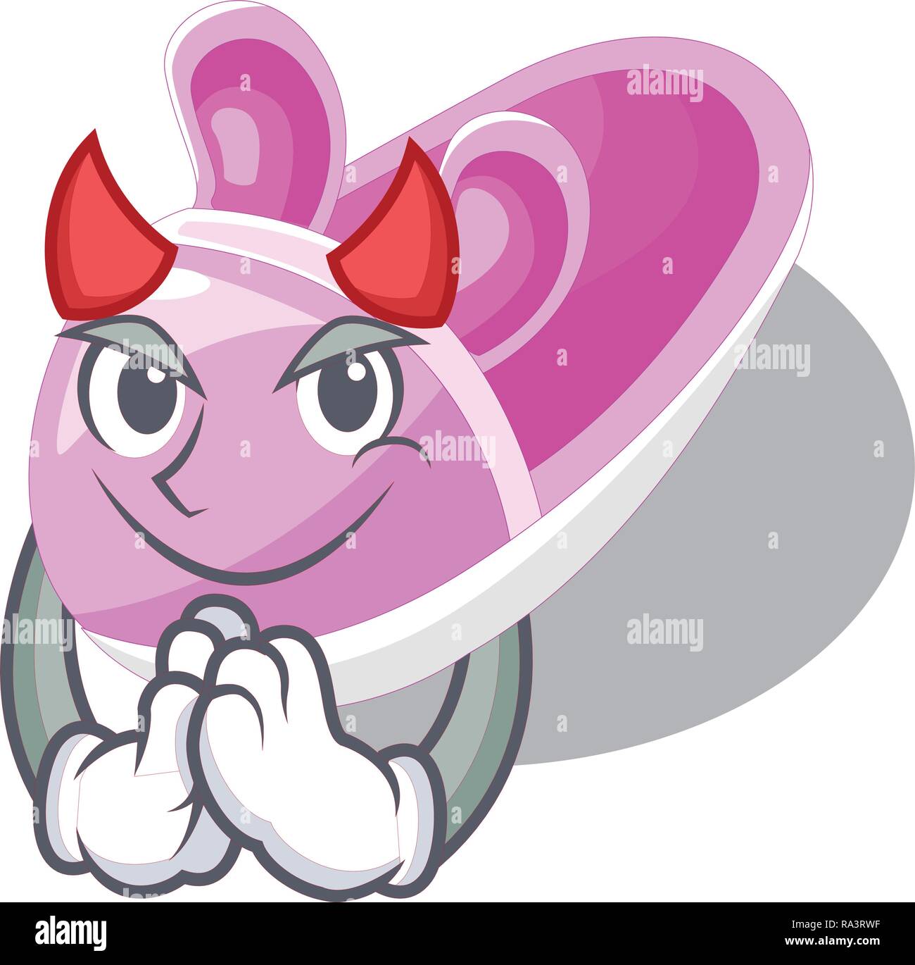 Devil cute baby shoes in shape cartoon Stock Vector Image & Art - Alamy