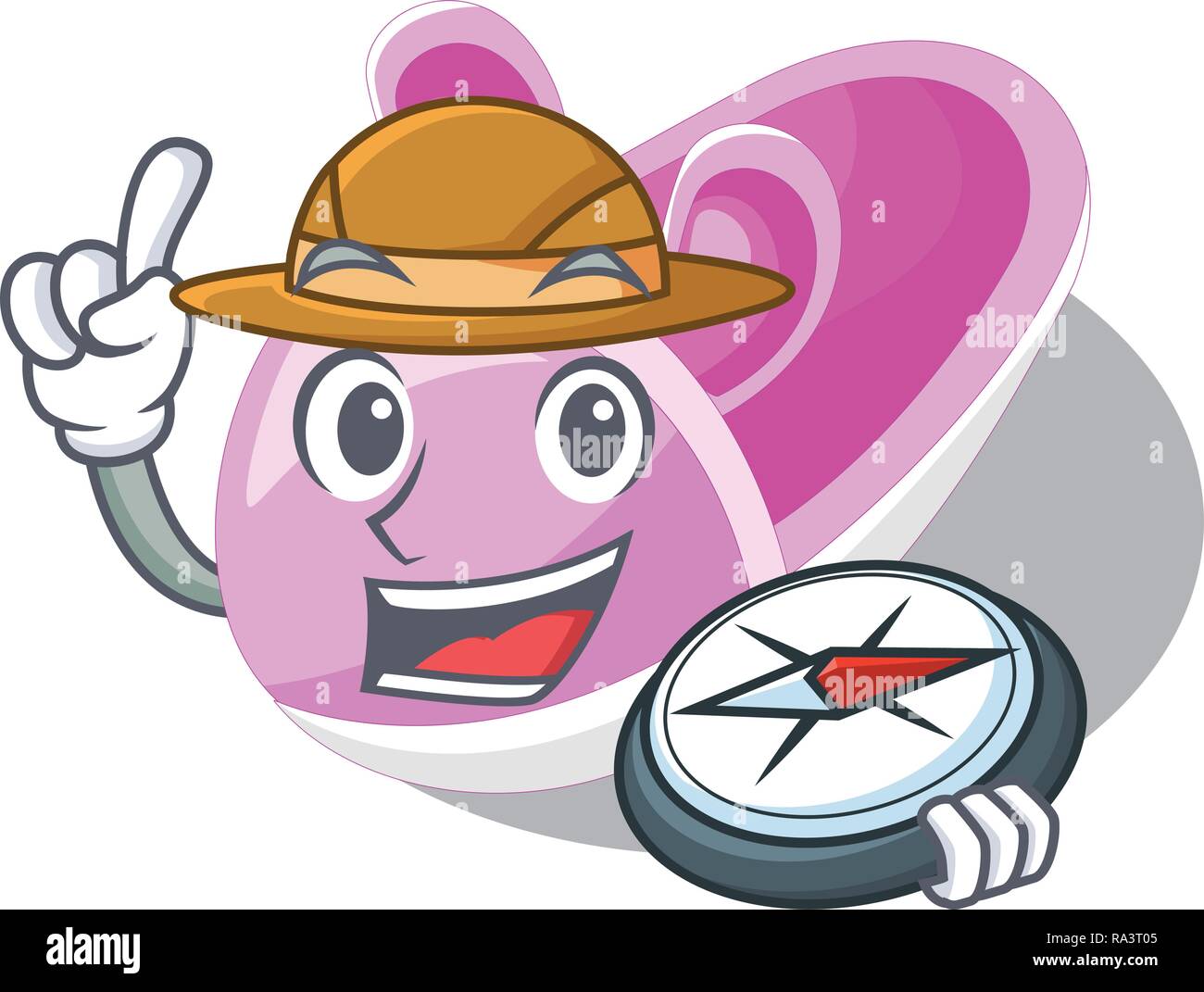 Explorer cute baby shoes in shape cartoon Stock Vector Image & Art - Alamy