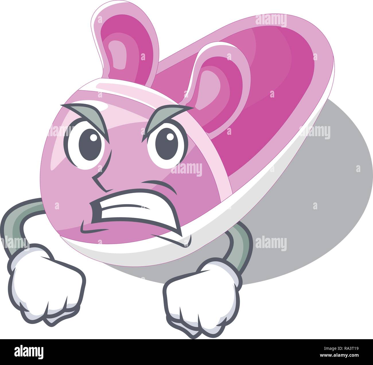 Angry cute baby shoes in shape cartoon Stock Vector Image & Art - Alamy