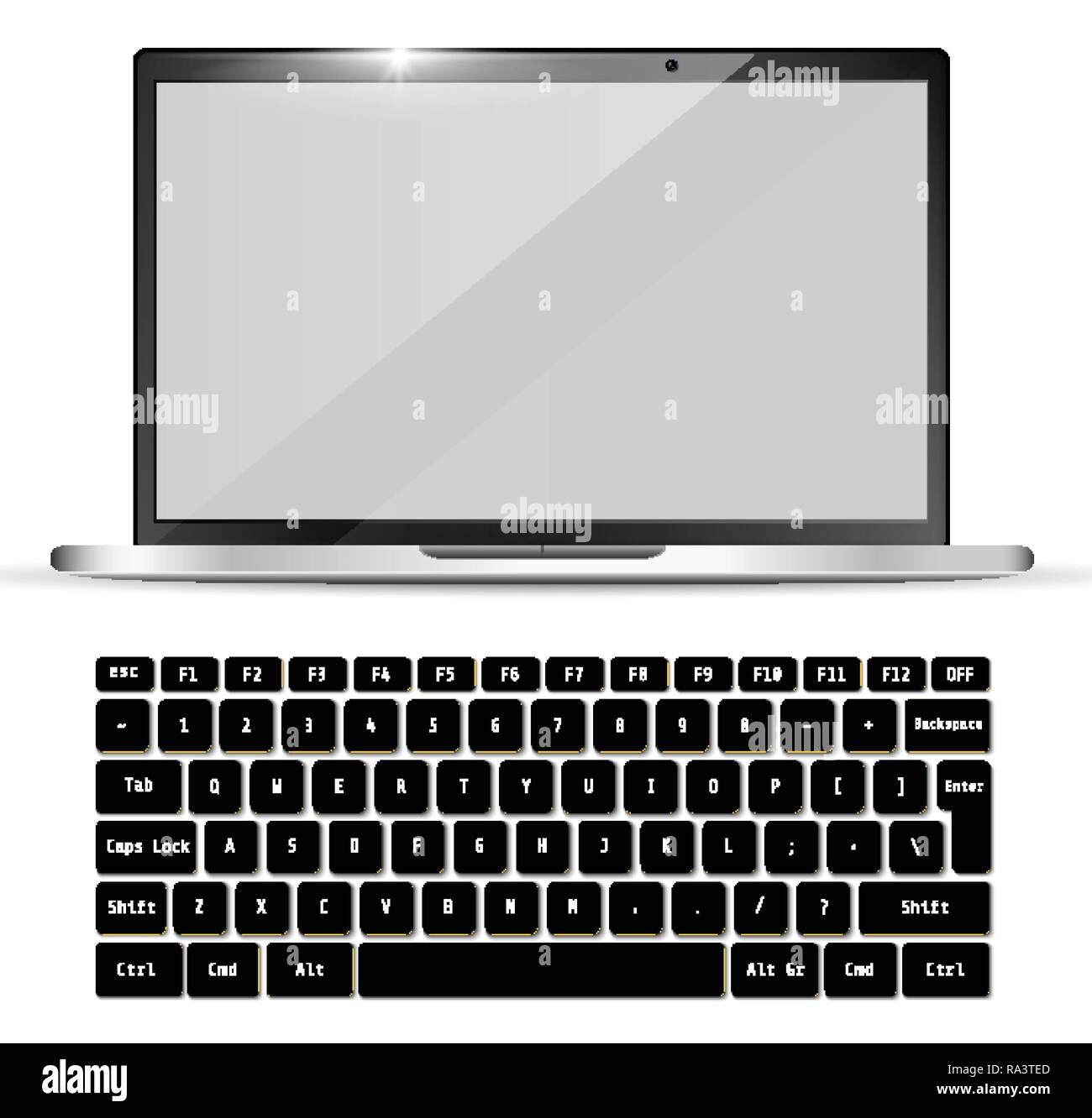 Mac keyboard mouse Stock Vector Images - Alamy