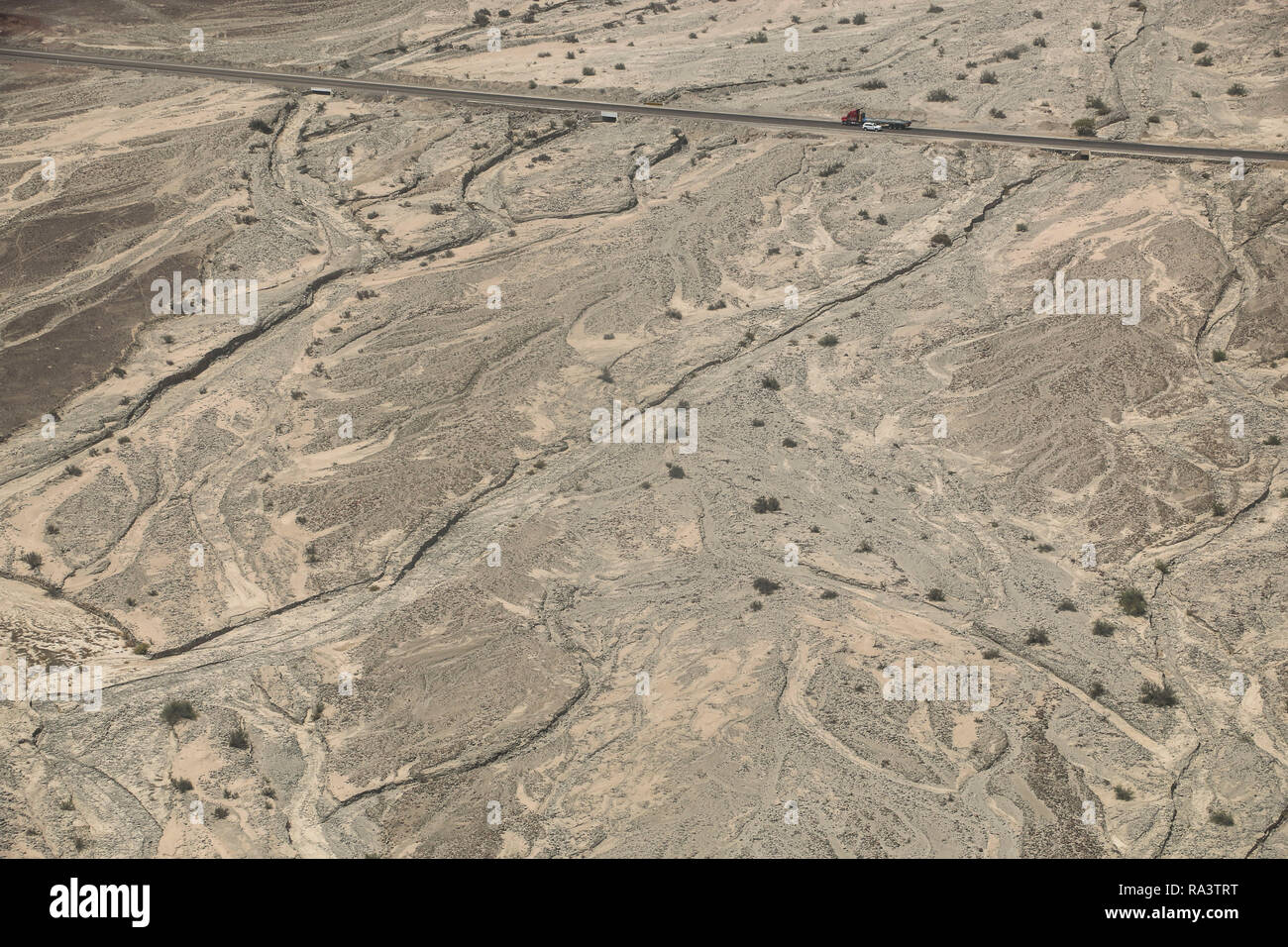 Aerial view Nazca desert near Pan American Highway Stock Photo - Alamy