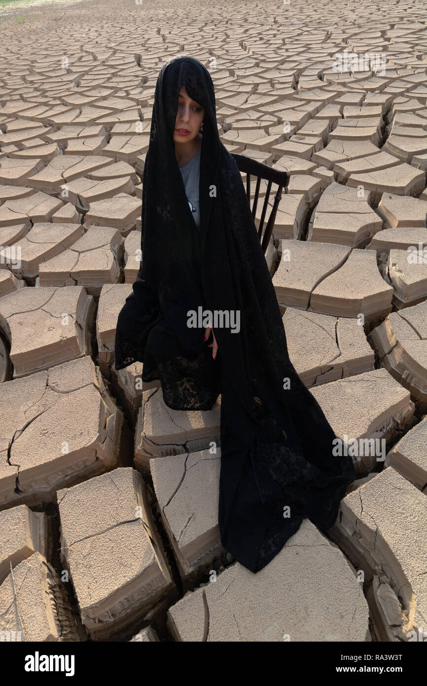 An Iranian Islamic women model wearing the Islamic veil or hijab-On the ...