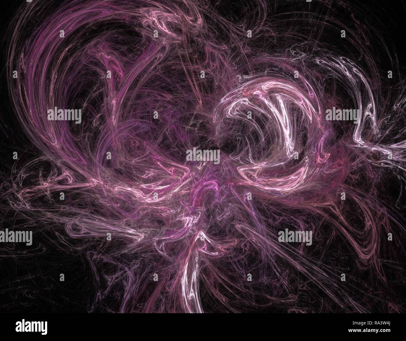 image of one Digital Fractal on Black Color Stock Photo - Alamy