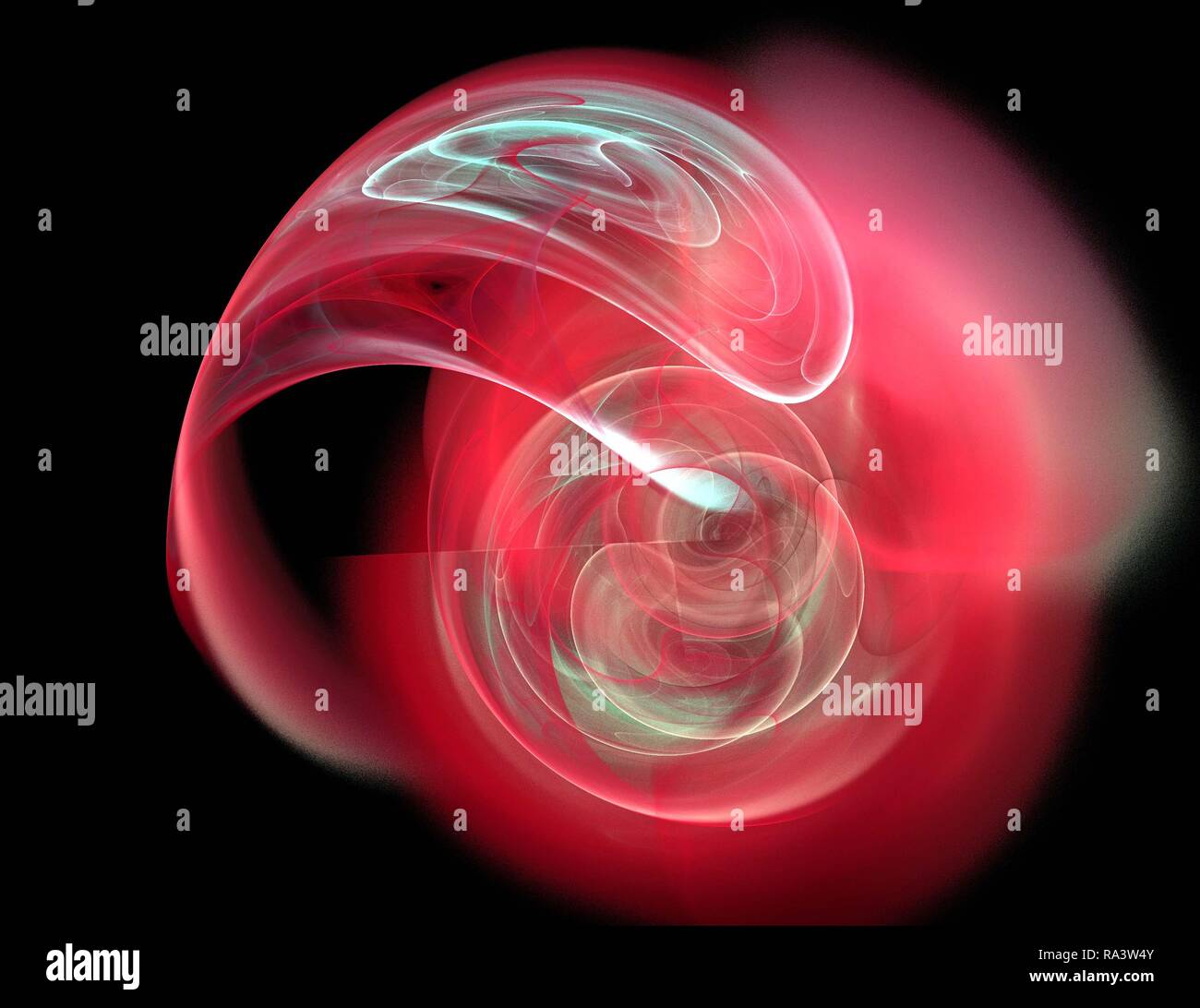 image of one Digital Fractal on Black Color Stock Photo - Alamy