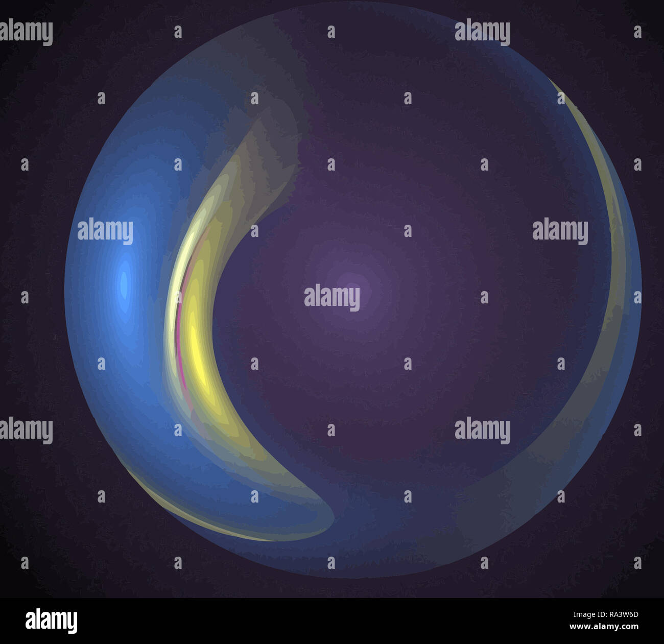 image of one Digital Fractal on Black Color Stock Photo - Alamy