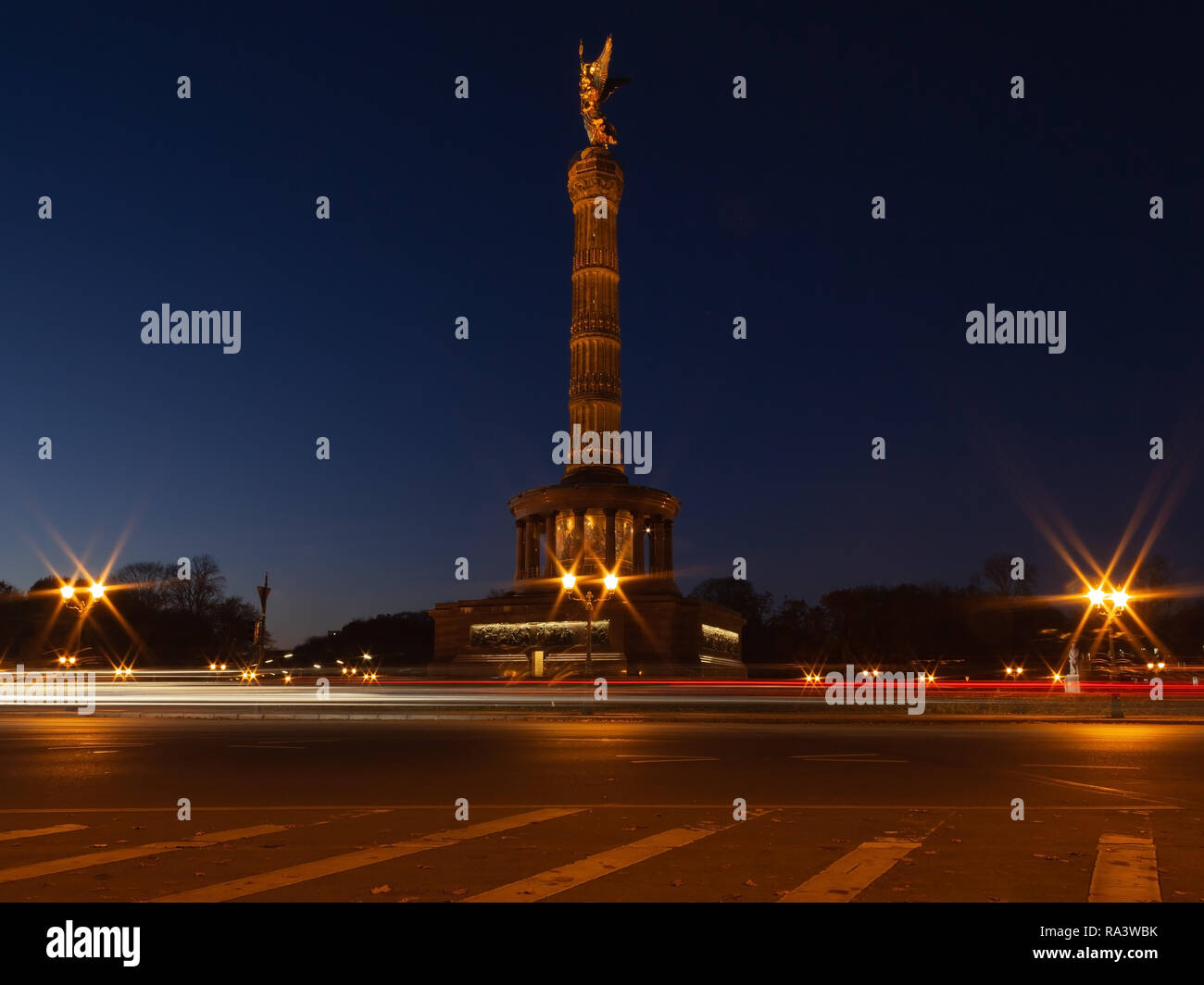 A monument in Berlin, Germany named "Siegessäule" - Victory Column ...