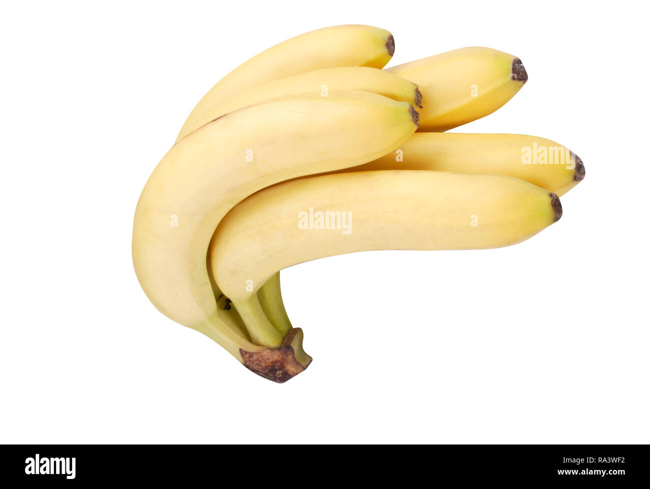 many yellow banana isolated Stock Photo - Alamy