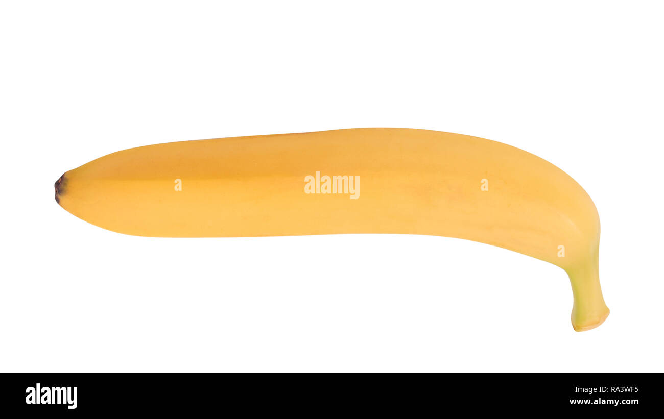 raw Yellow Banana Isolated Stock Photo - Alamy