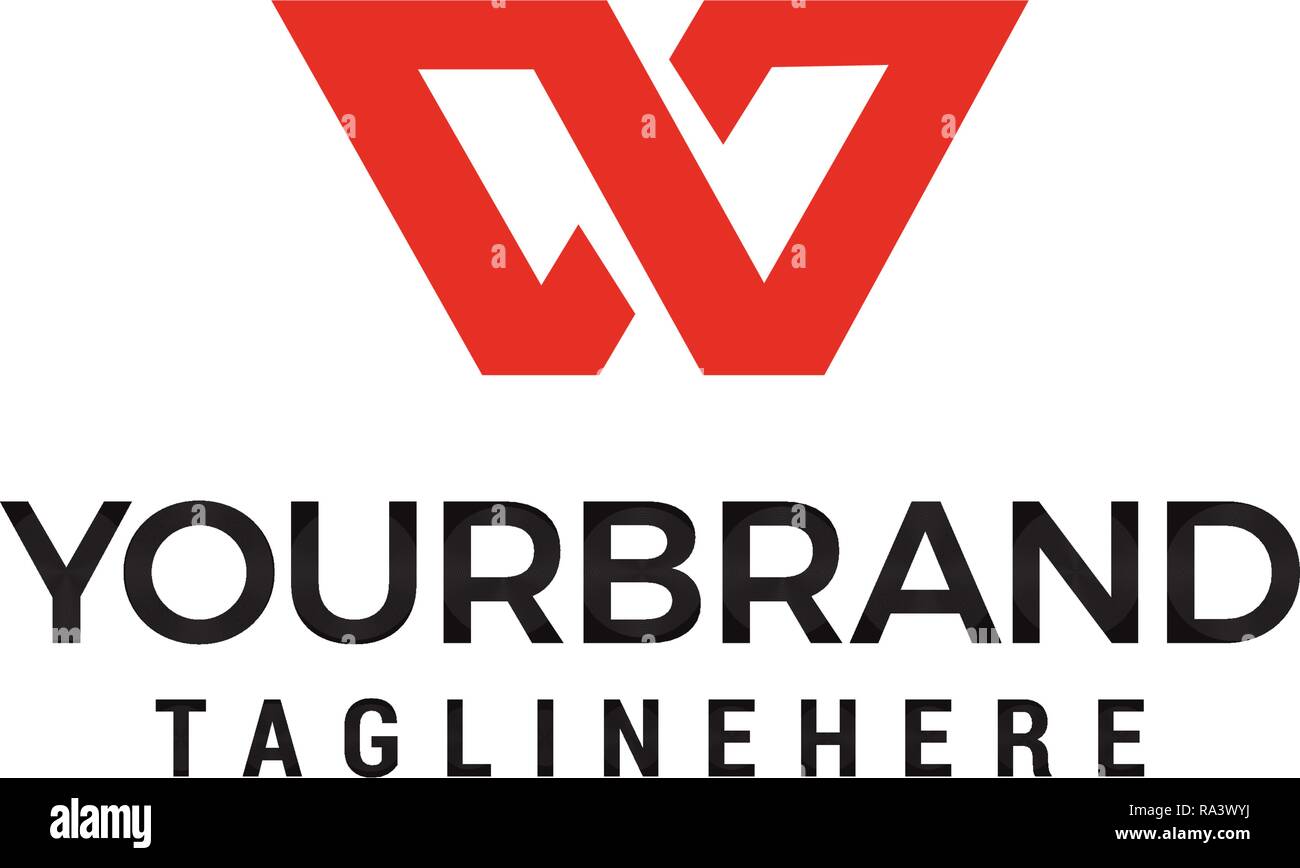 Letter W logo icon design template elements Stock Vector Image & Art ...