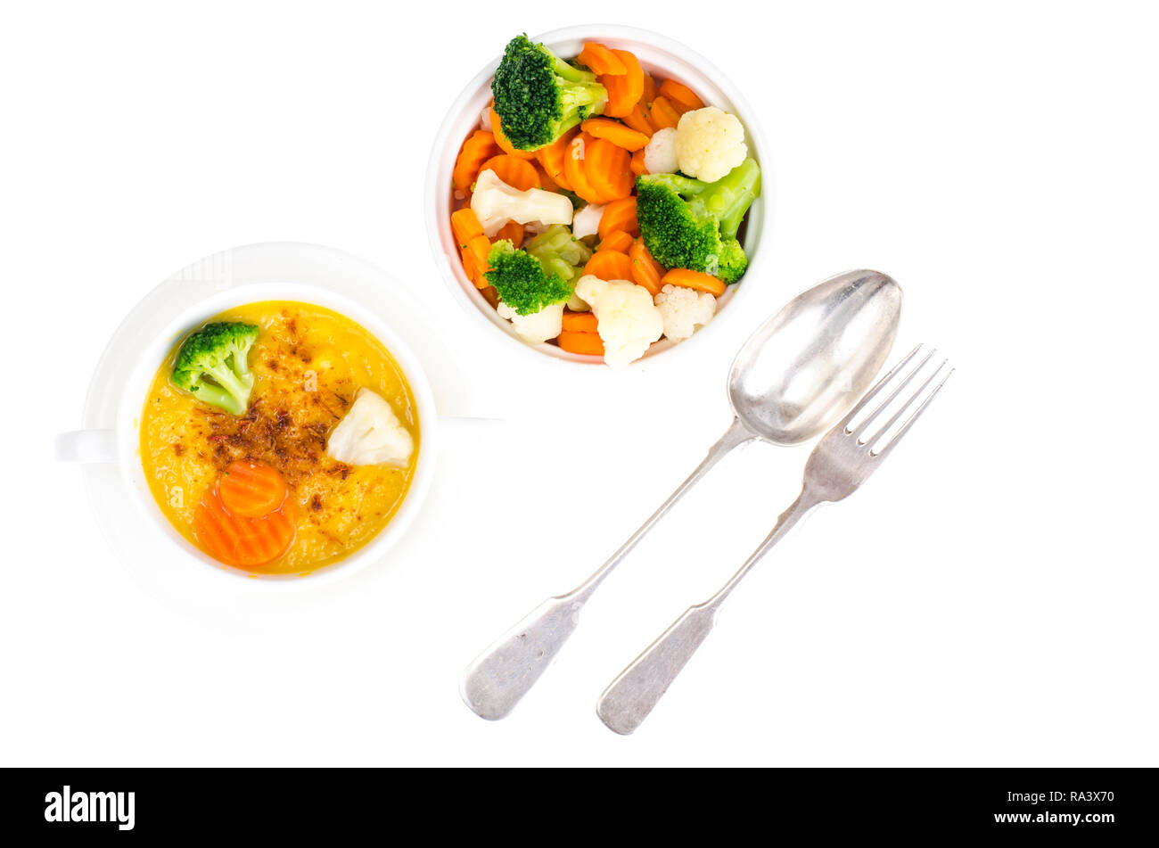 Vegetable dishes for vegetarian menu. Studio Photo Stock Photo - Alamy