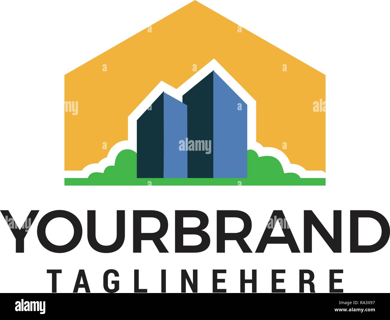 Building town Logo Design Template Stock Vector Image & Art - Alamy