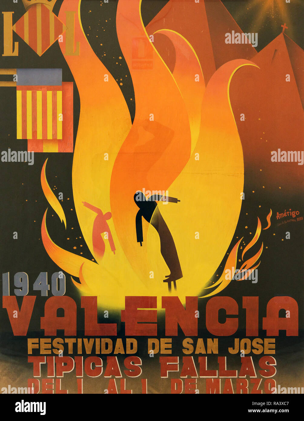 Fallas poster from 1940 hi-res stock photography and images - Alamy